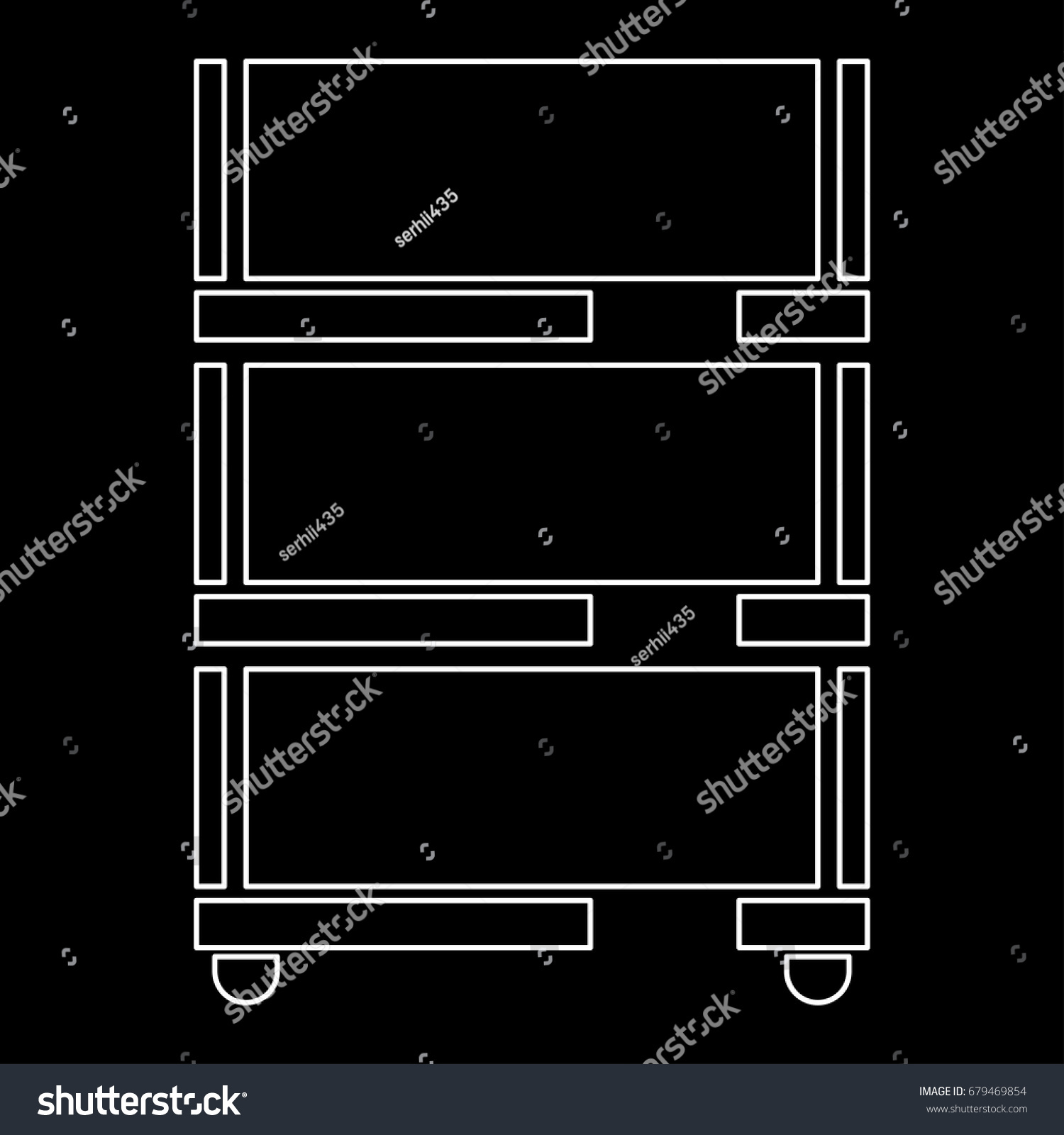 Floor Rack Paper Icon Stock Vector (Royalty Free) 679469854 | Shutterstock
