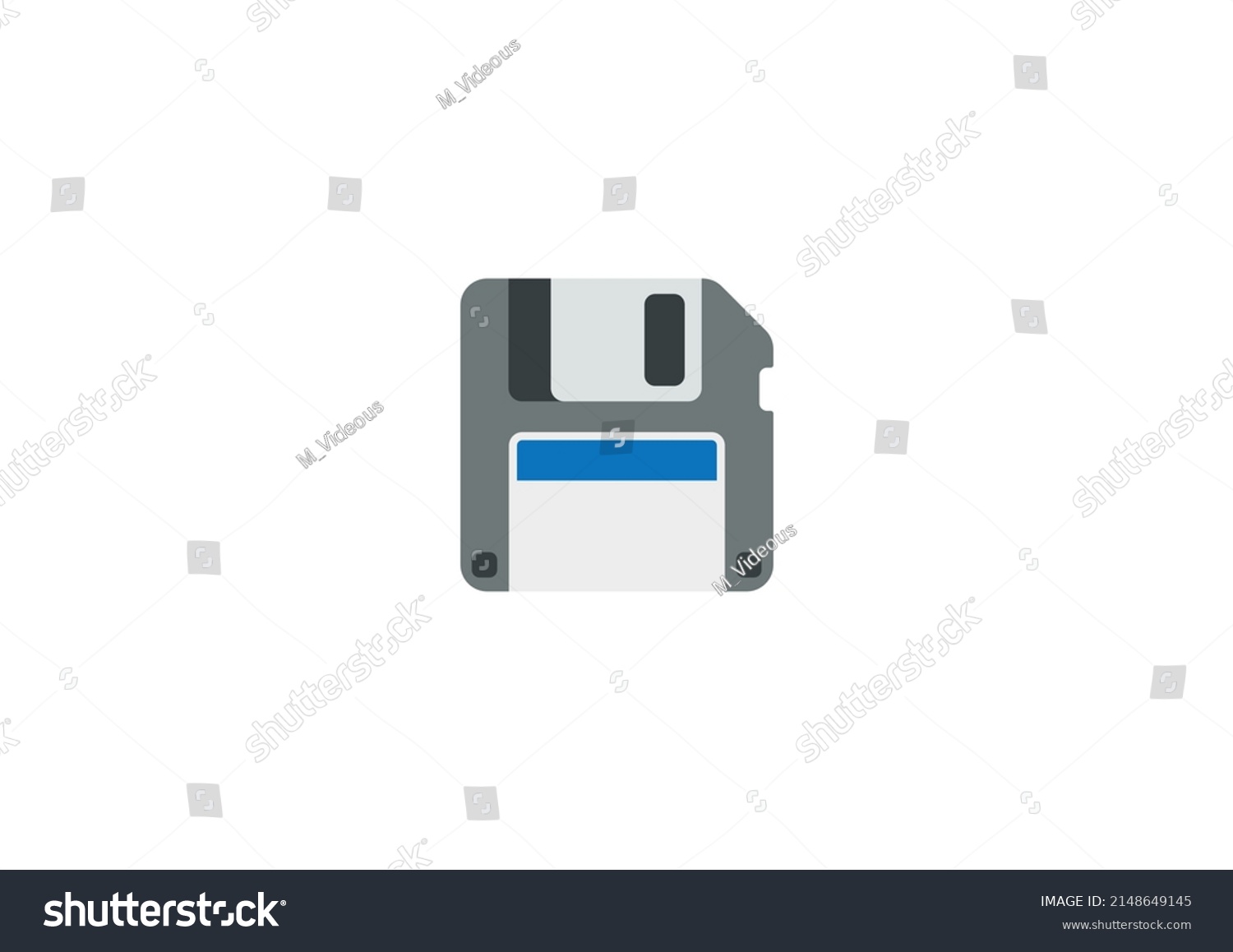 Floppy Disk Vector Isolated Emoticon Floppy Stock Vector (Royalty Free ...