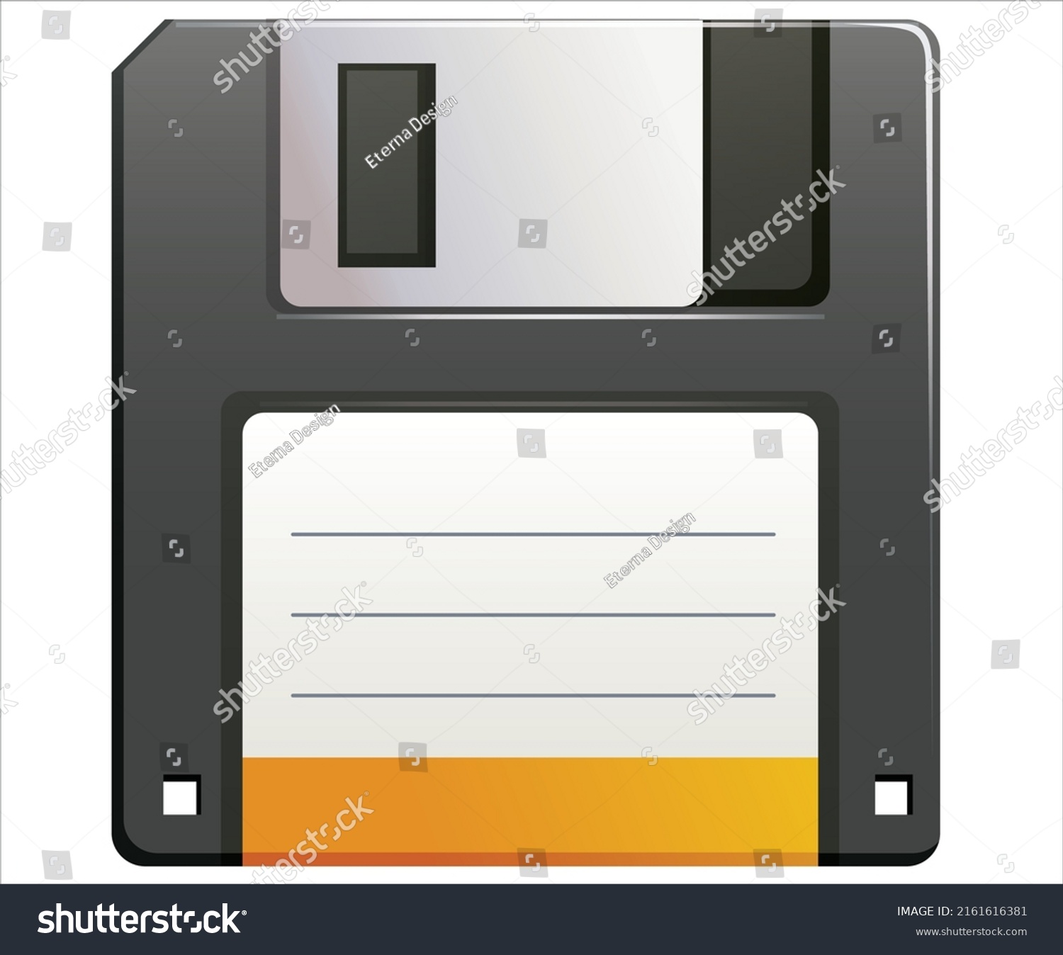 Floppy Object On White Background Stock Vector (Royalty Free ...