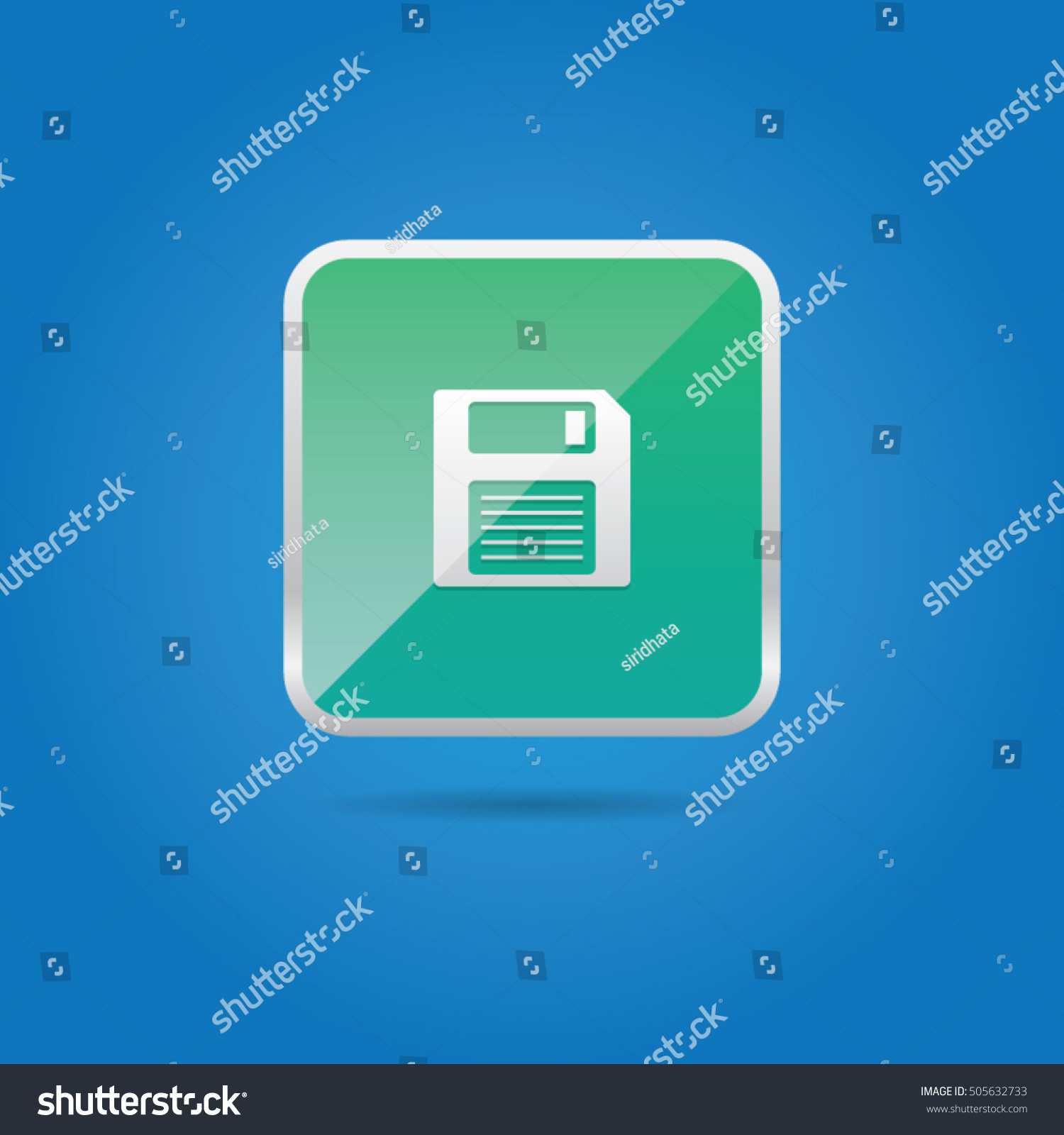 Floppy Save Icon Stock Vector (Royalty Free) 505632733