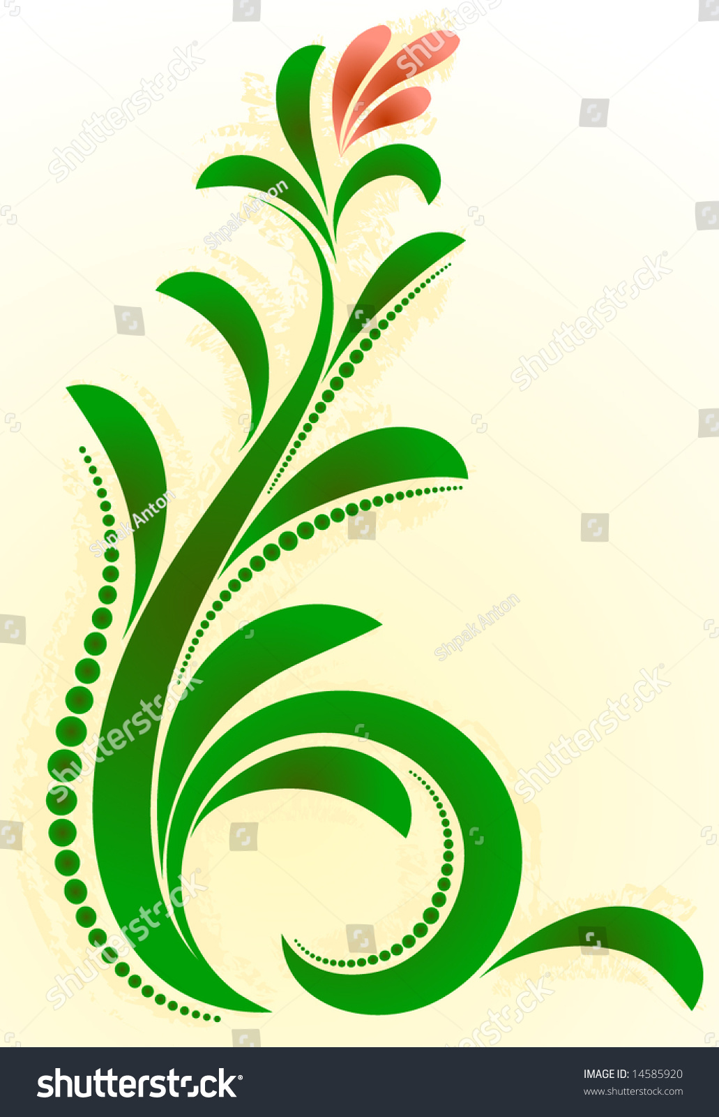 Floral Corner Vector Illustration Stock Vector (Royalty Free) 14585920 ...