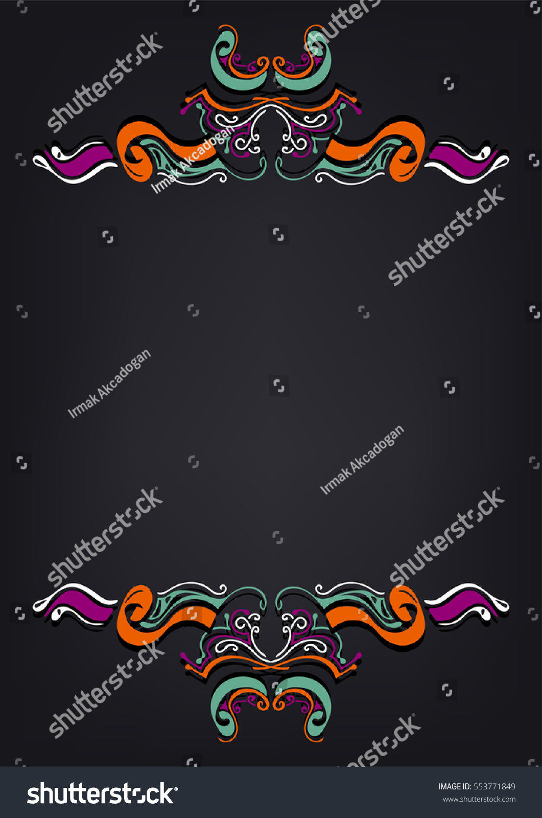 Floral Frame Text Stock Vector (Royalty Free) 553771849 | Shutterstock
