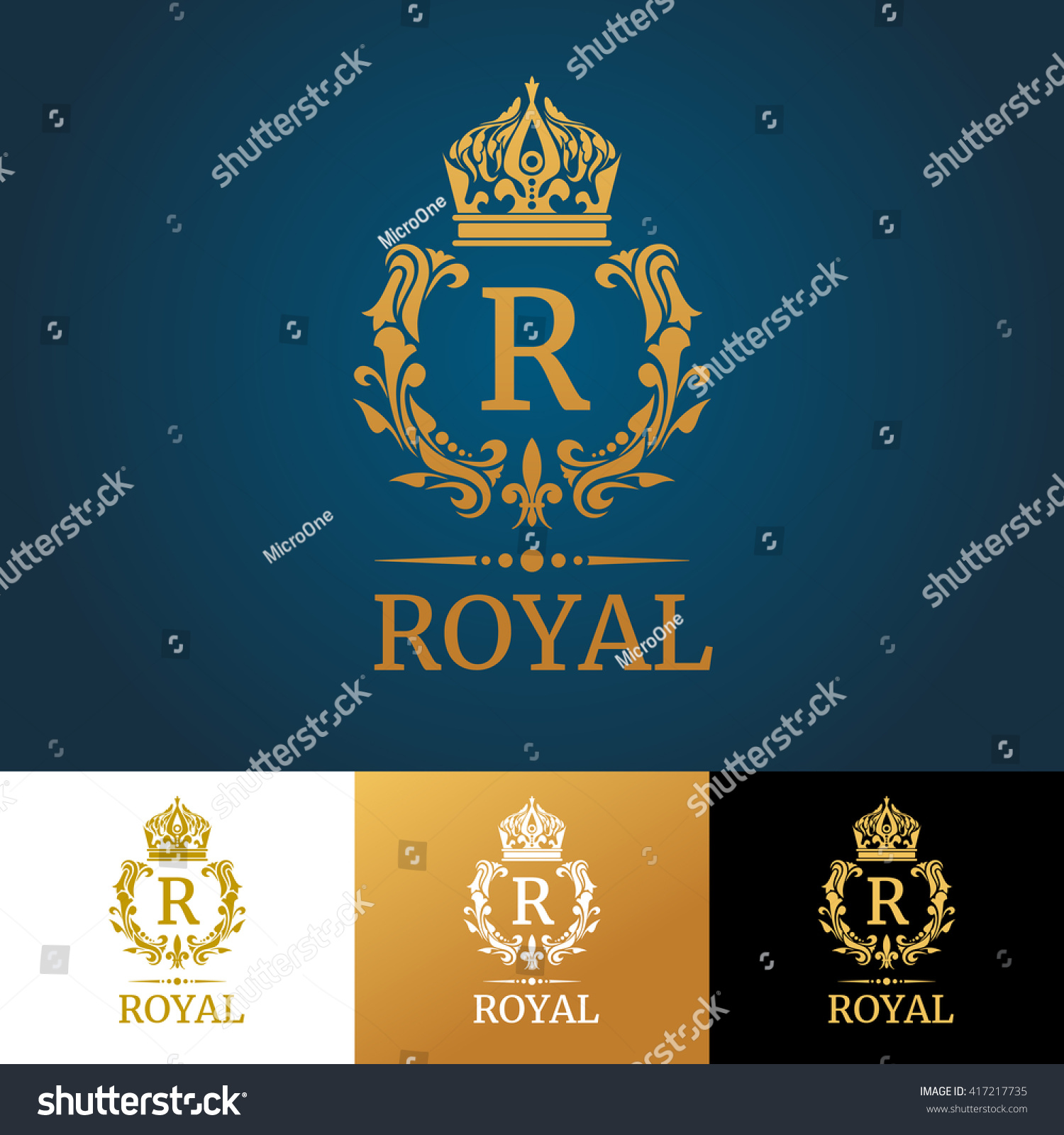 Floral Monograms Vector Set Design Elements Stock Vector (Royalty Free ...