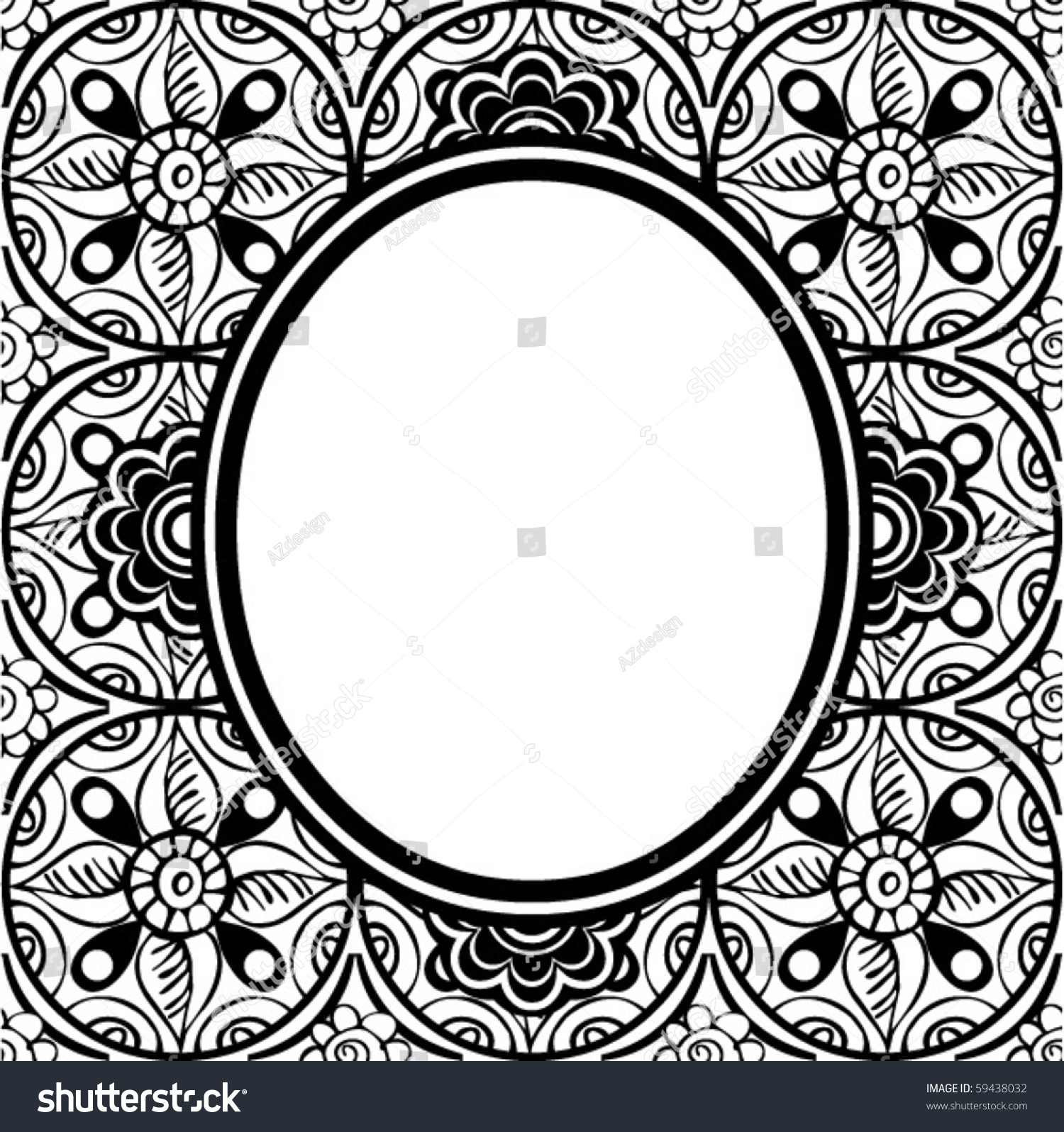 Floral Page Design Vector Image Stock Vector (Royalty Free) 59438032 ...