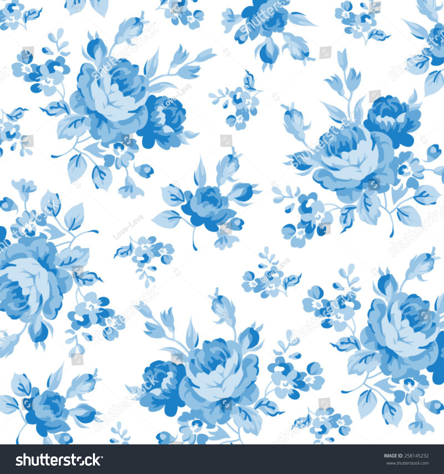 242,731 Blue rose pattern Images, Stock Photos & Vectors | Shutterstock