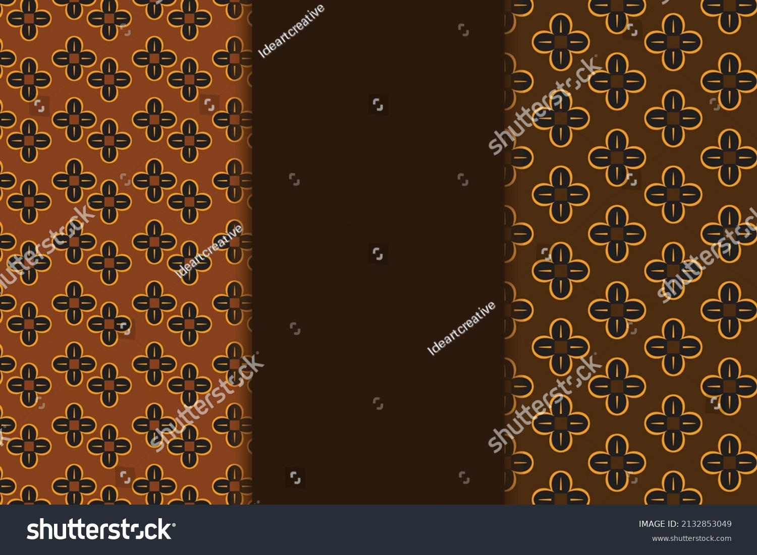 Floral Set Batik Texture Color Combination Stock Vector (Royalty Free ...