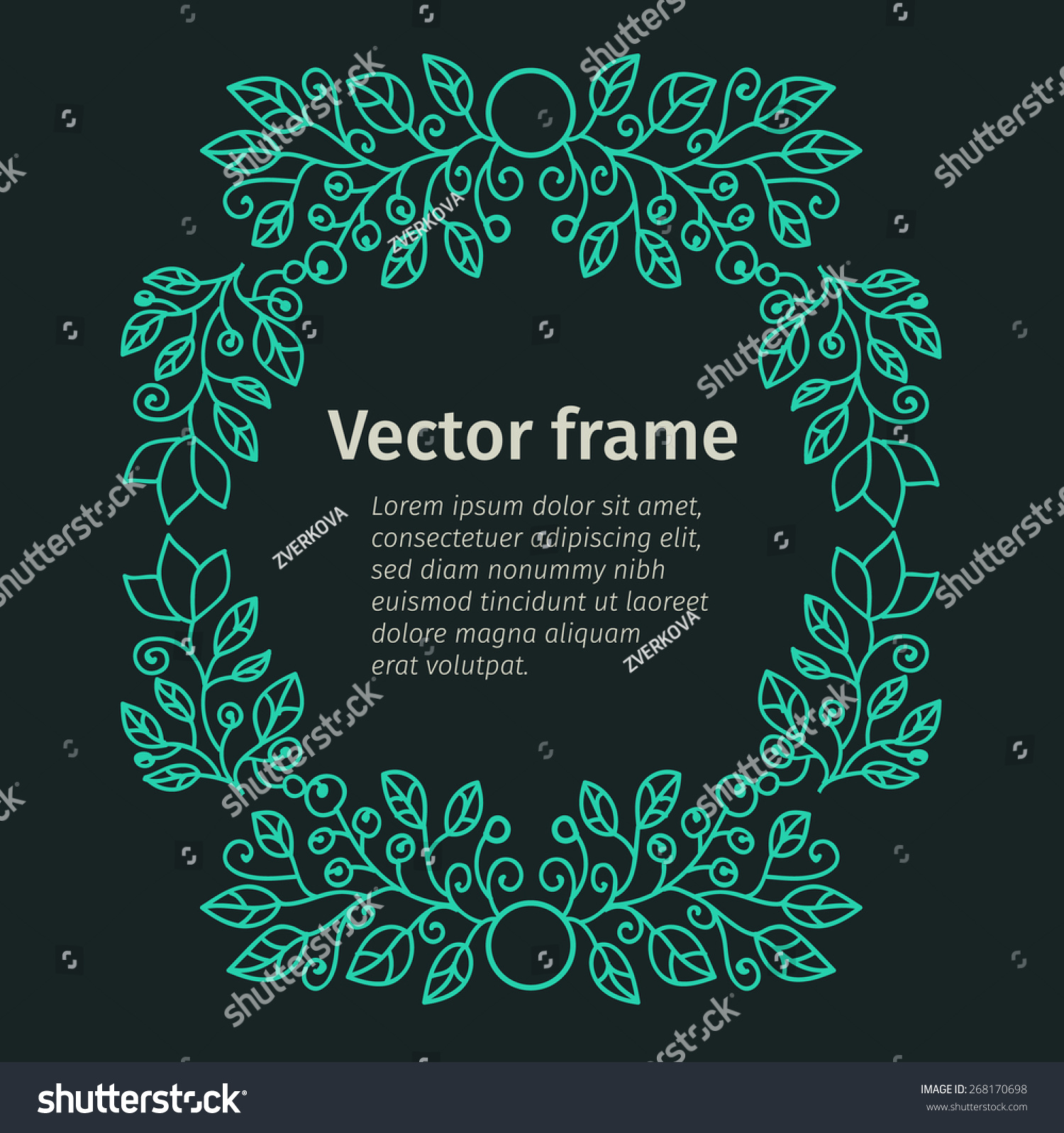 Flourish Poster Vector Element Frame Design: vector de stock (libre de ...