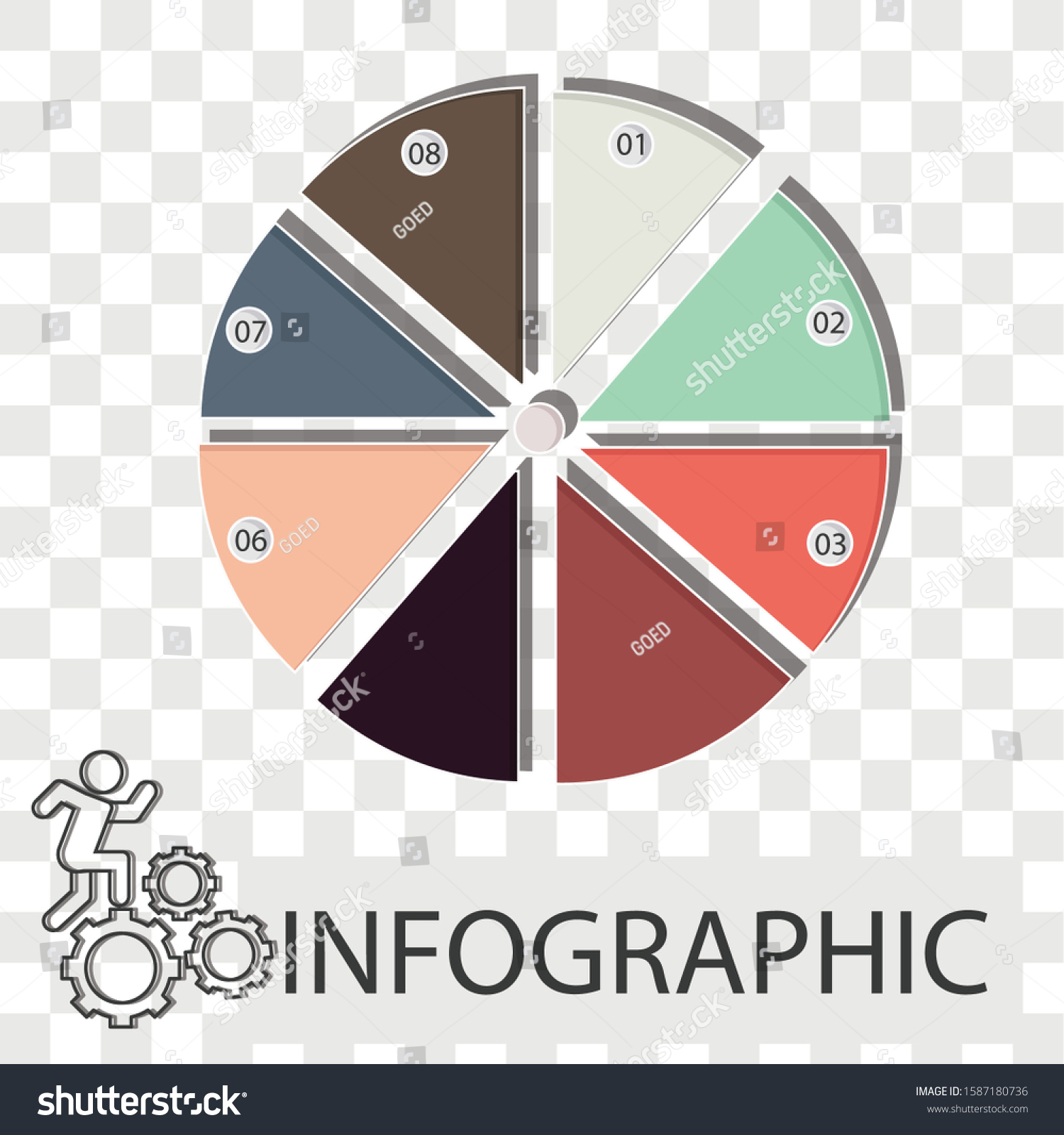 Flowchart Concept Creative Idea Design Flat Stock Vector (Royalty Free ...