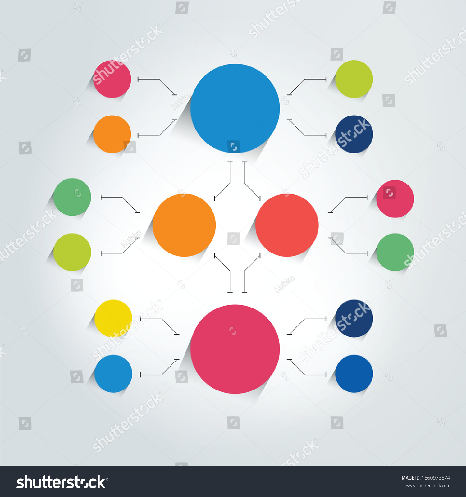 Diagrama de flujo, esquema. Elemento infográfico.: vector de stock ...