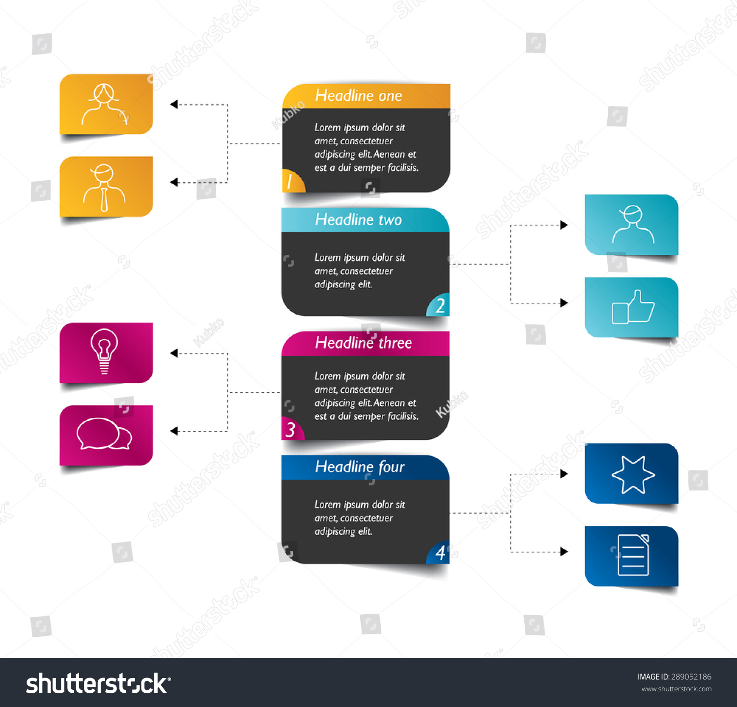 Diagrama de flujo, esquema. Elemento infográfico.: vector de stock ...