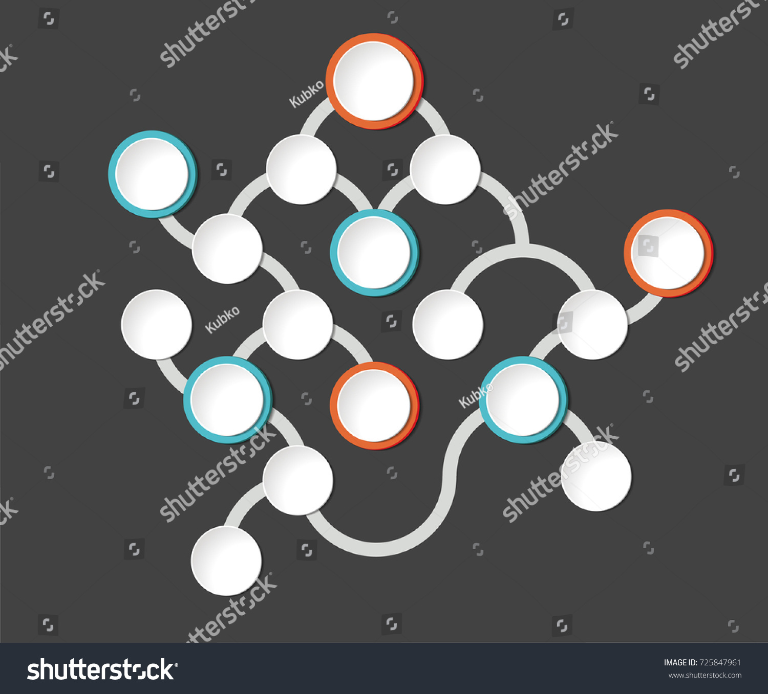 Flowchart Template Scheme Diagram Infographic : image vectorielle de ...