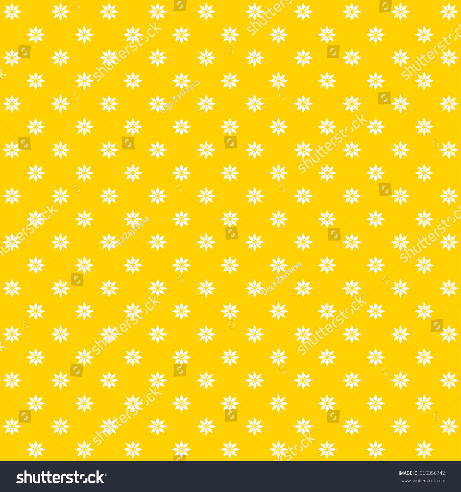 Flower Background Design Cute Yellow Vector Stock Vector (Royalty Free ...