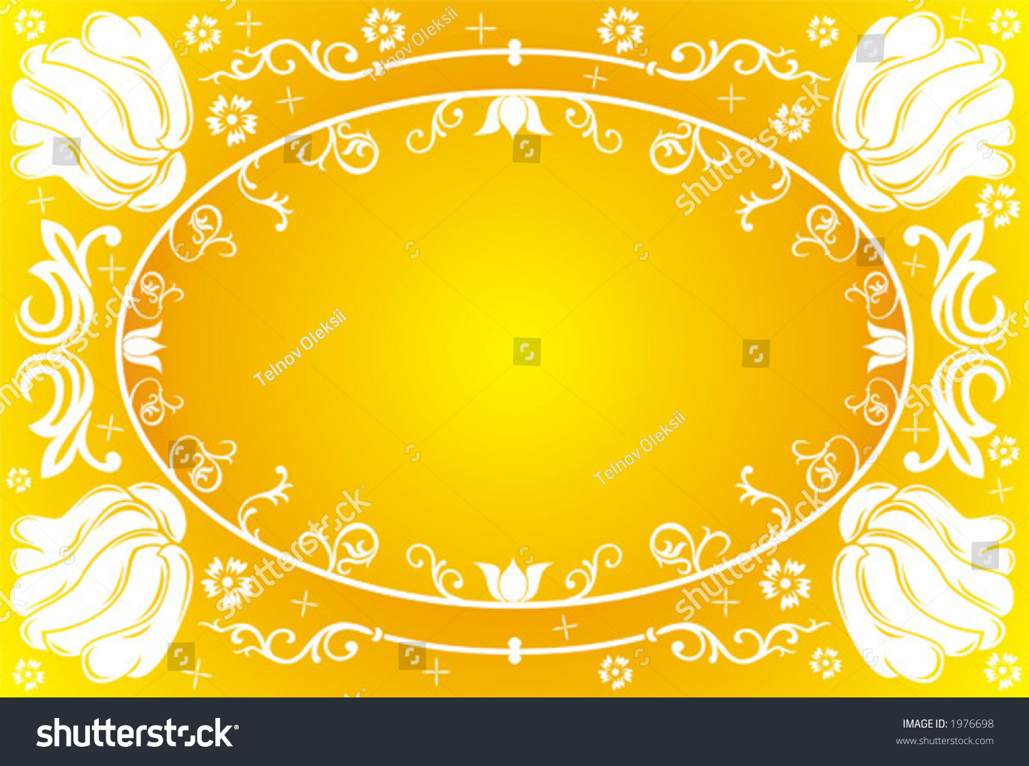 Flower Frame Abstract Vector Illustration Stock Vector (Royalty Free ...