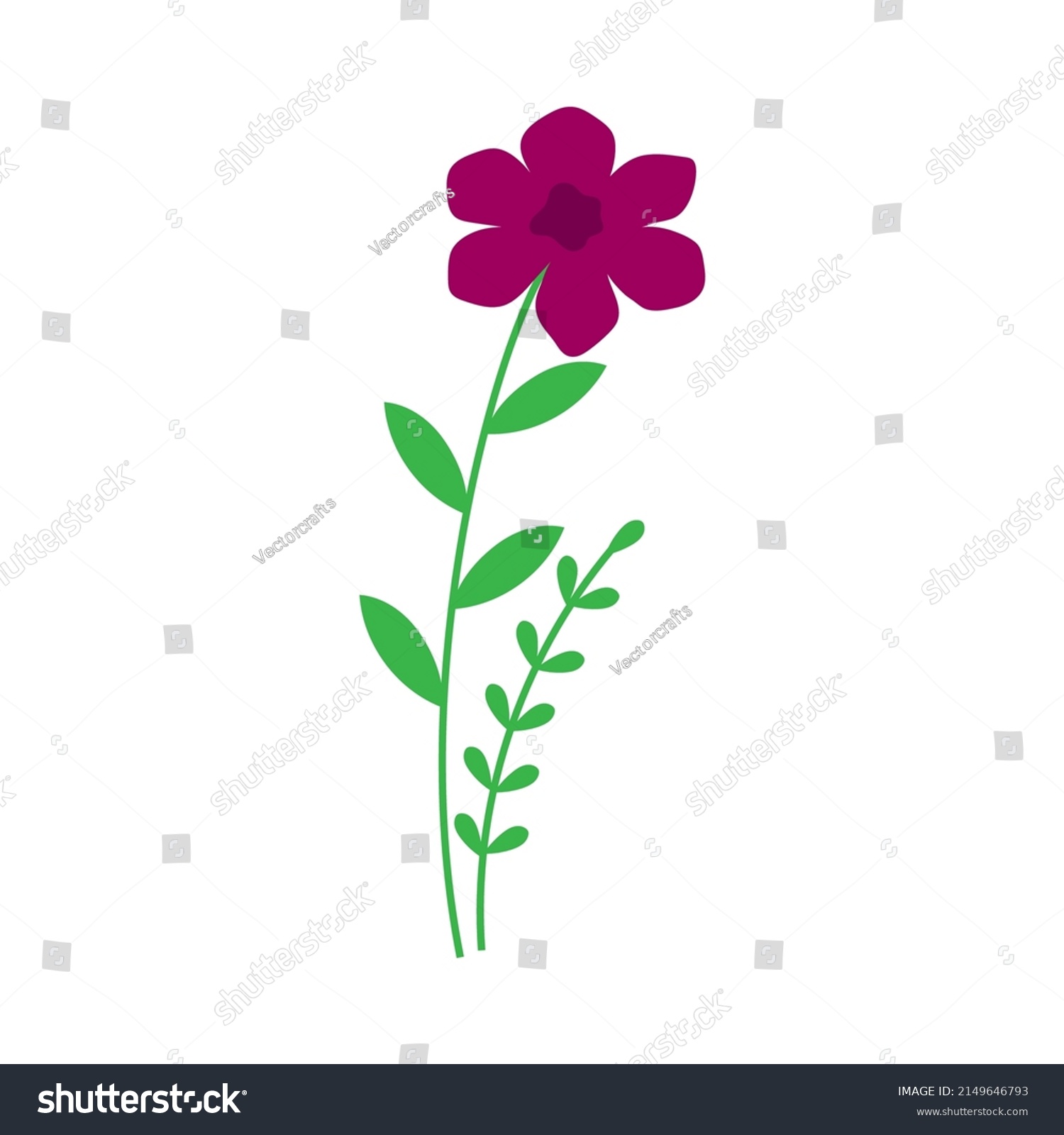 Flower Icon Design Template Ilustration Vector Stock Vector (Royalty ...