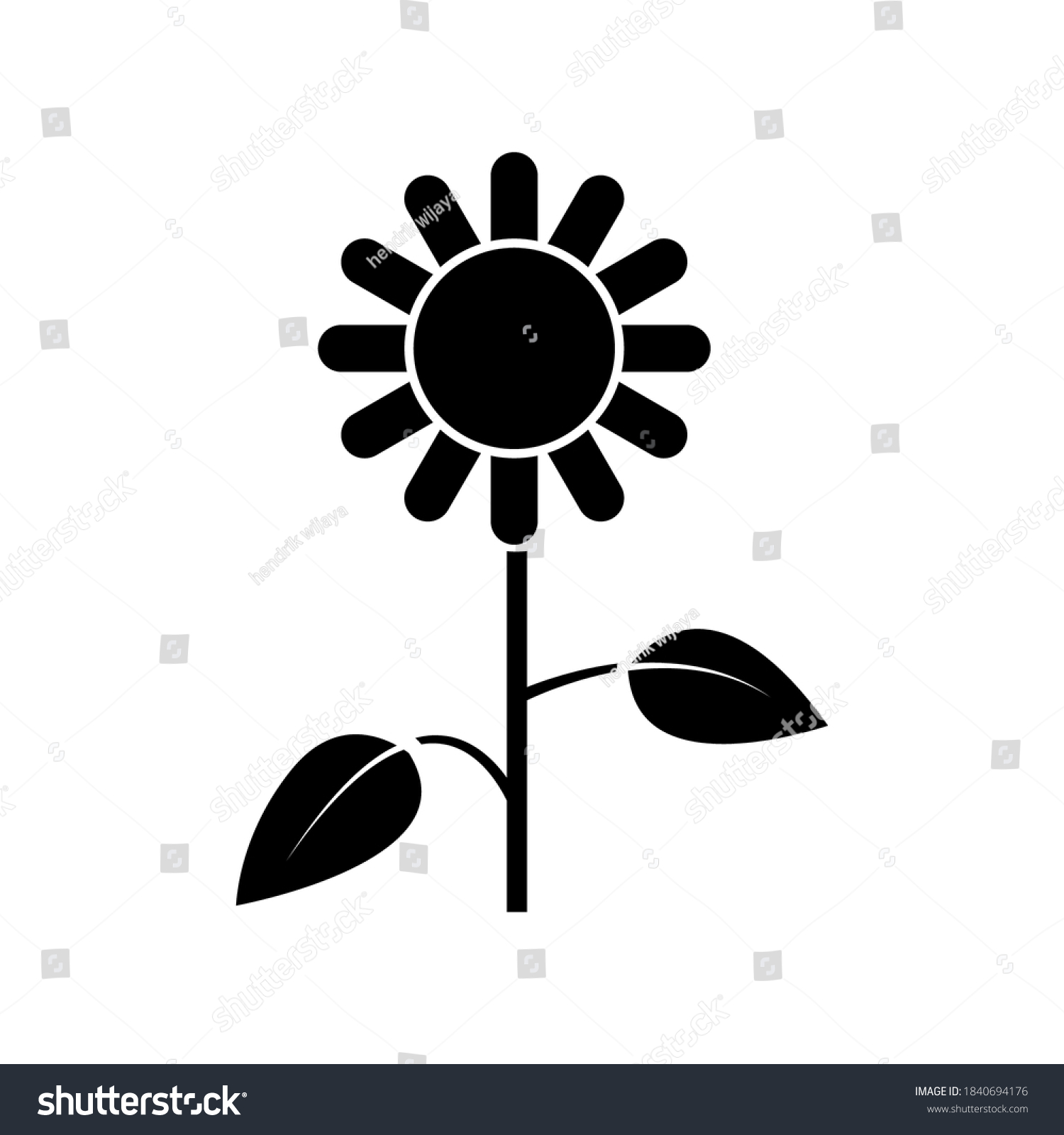 Flower Icon Vector Design Template Stock Vector (Royalty Free ...
