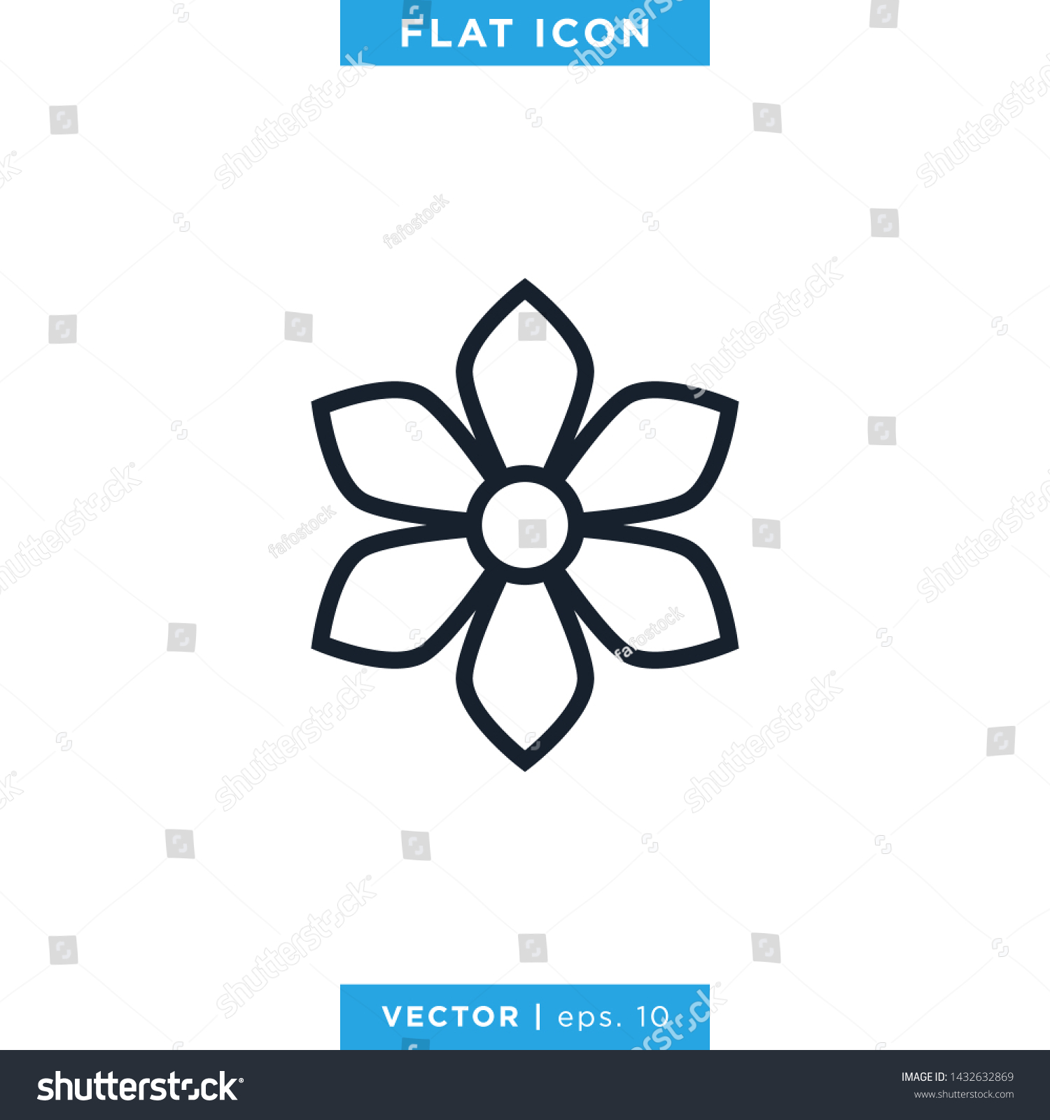 Flower Icon Vector Design Template Editable Stock Vector (Royalty Free ...