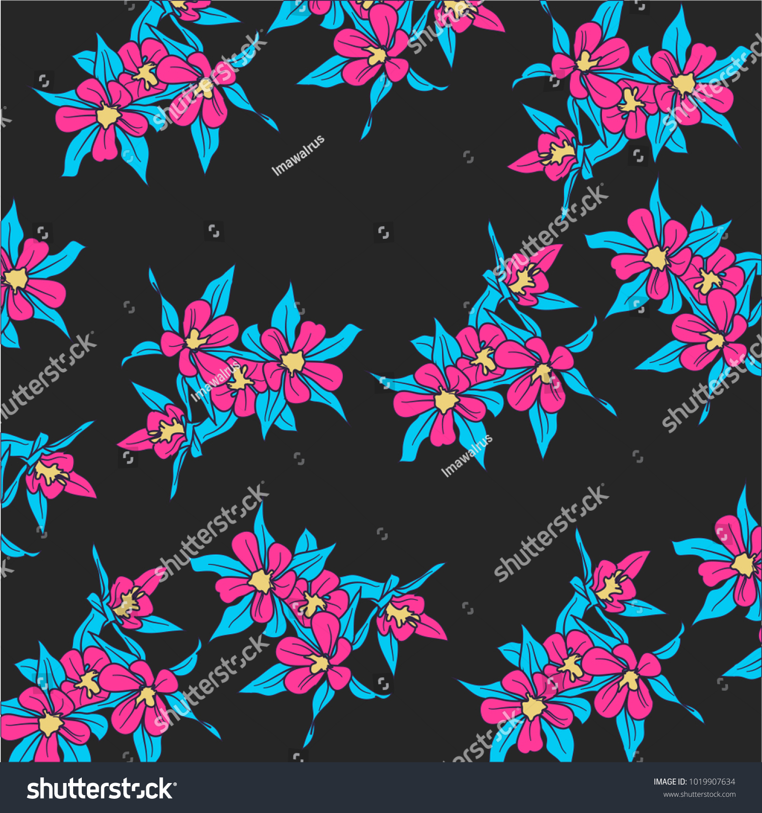 Flower Ilustration Art Stock Vector (Royalty Free) 1019907634 ...