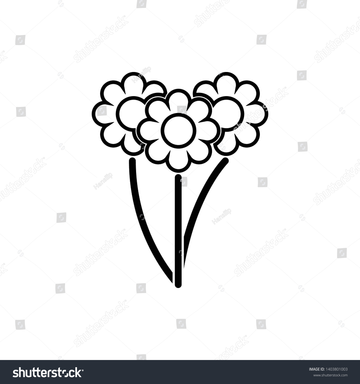 Flower Leaf Icon Vector Illustration Vector Stock Vector (Royalty Free ...