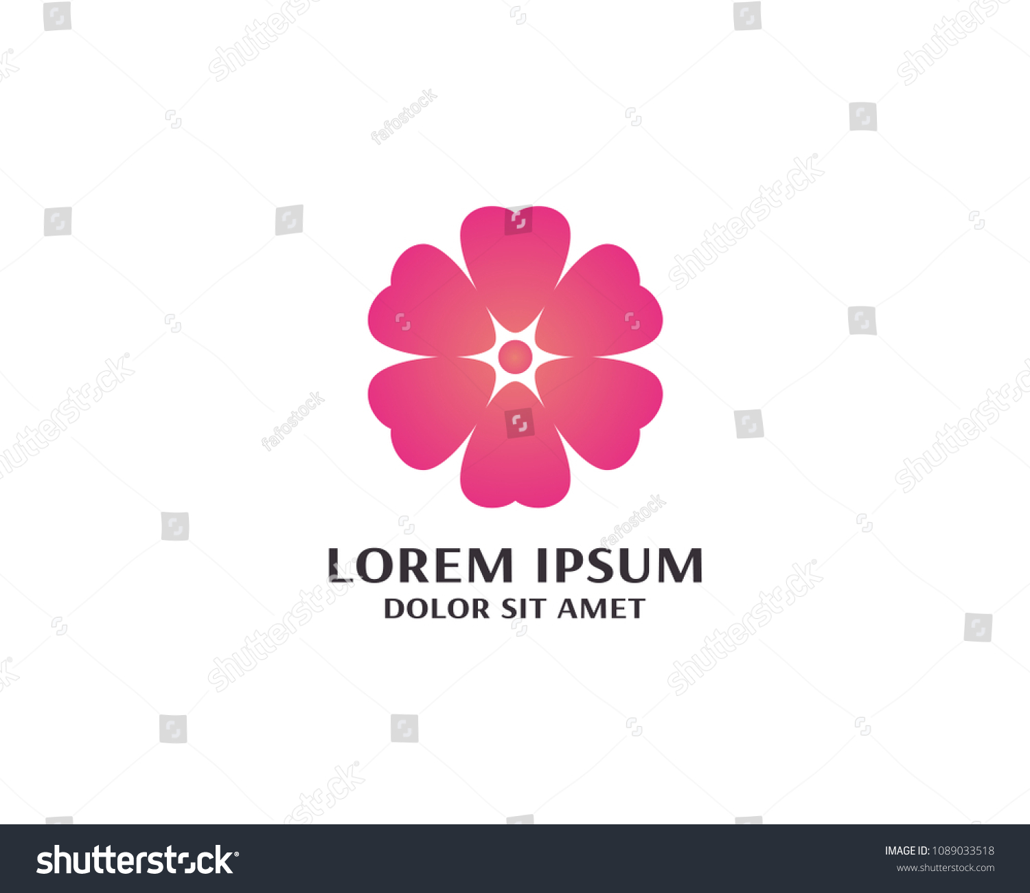 Flower Logo Design Vector Template Stock Vector (Royalty Free ...