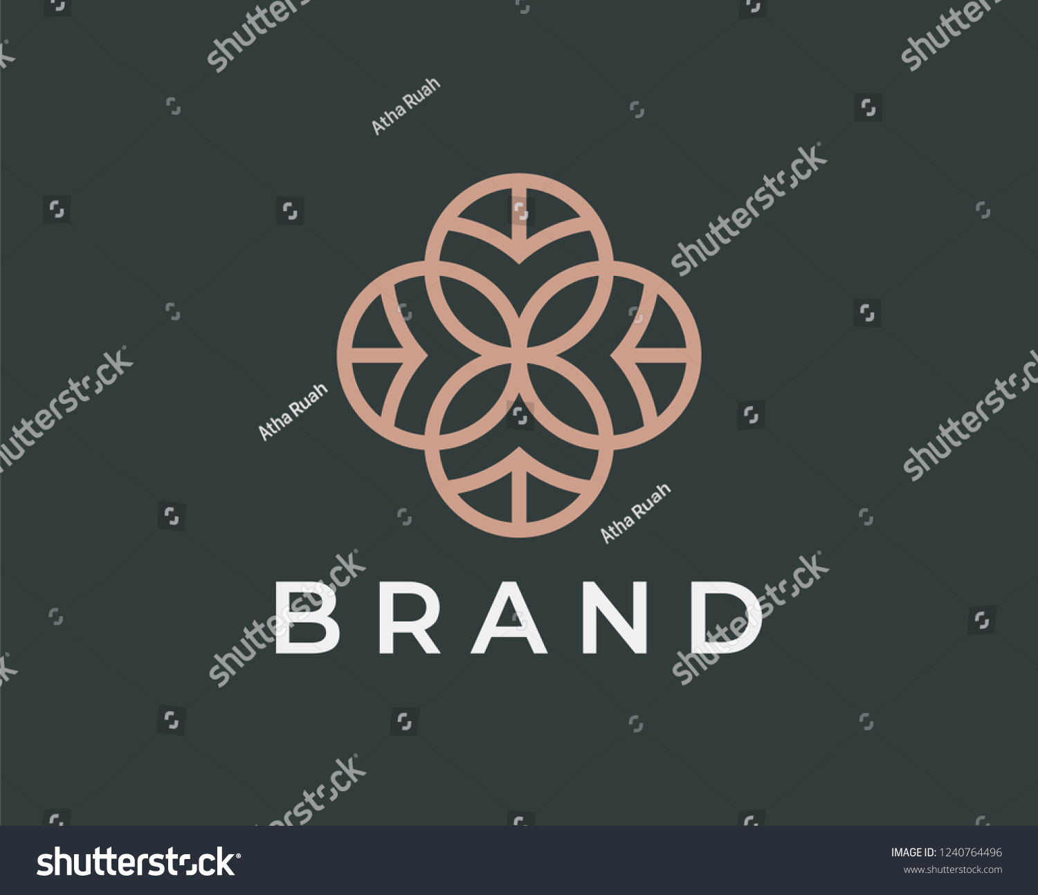 Flower Logo Design Vector Universal Flower: vetor stock (livre de ...