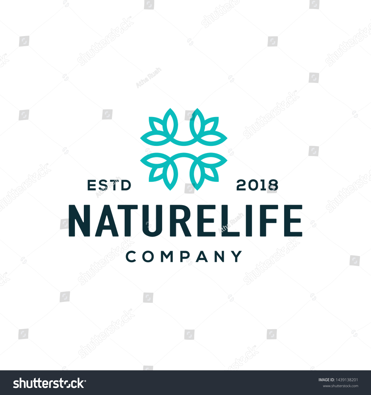 Flower Logo Design Vector Universal Flower Stock Vector (Royalty Free ...