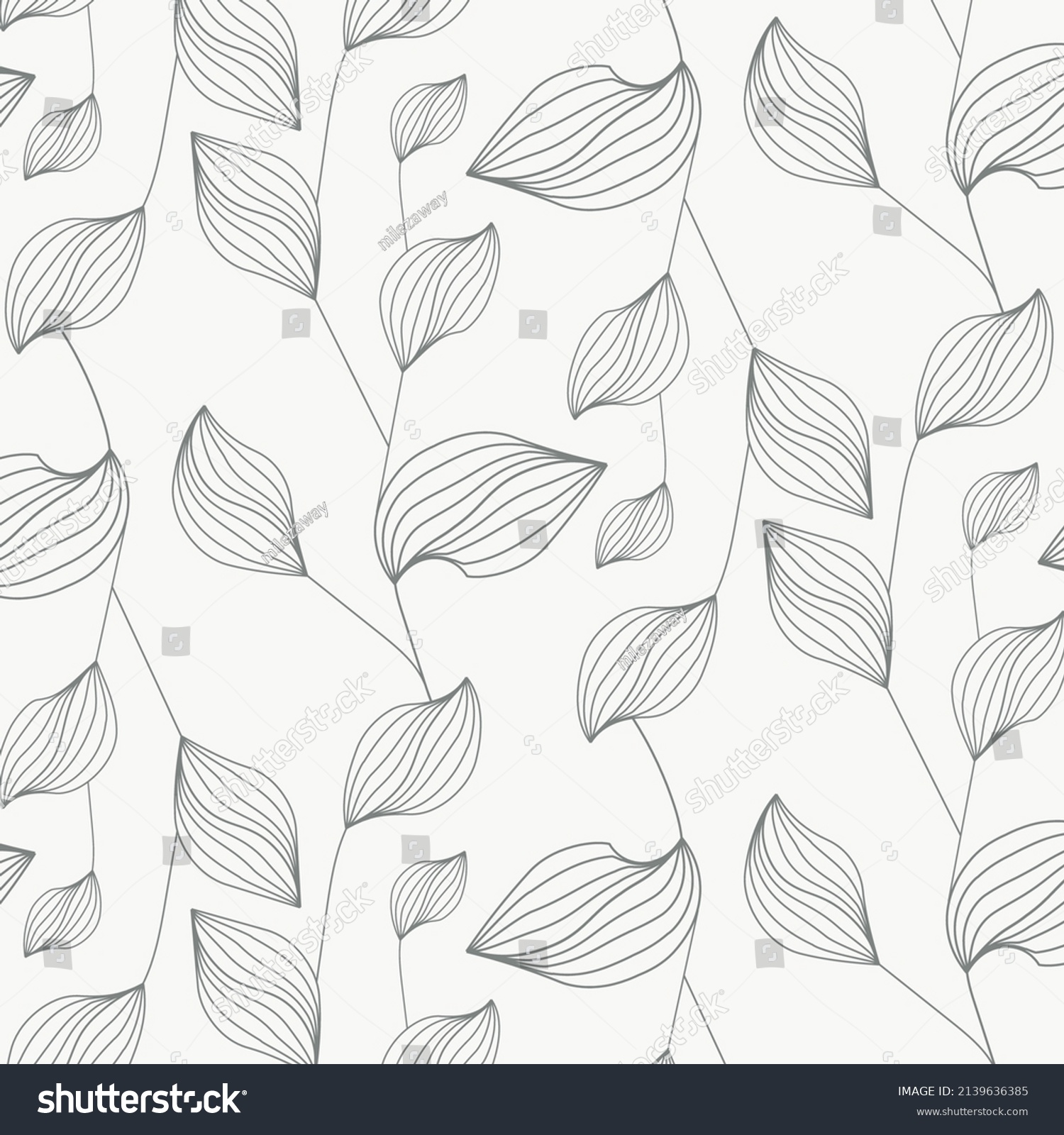 Flower Petal Leaves Geometric Pattern Vector Stock Vector (Royalty Free ...