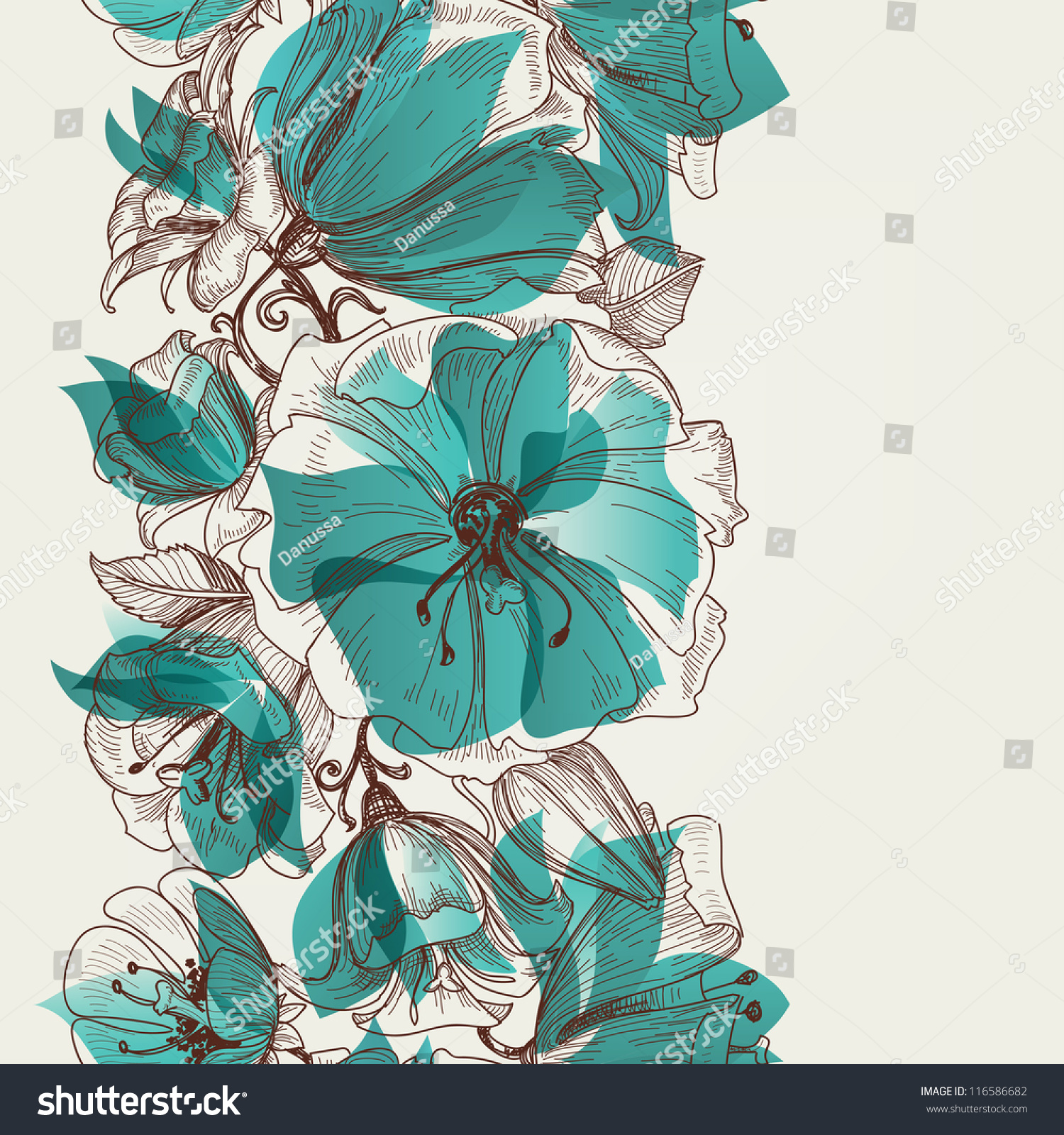 6,593 Teal flower Stock Vectors, Images & Vector Art | Shutterstock