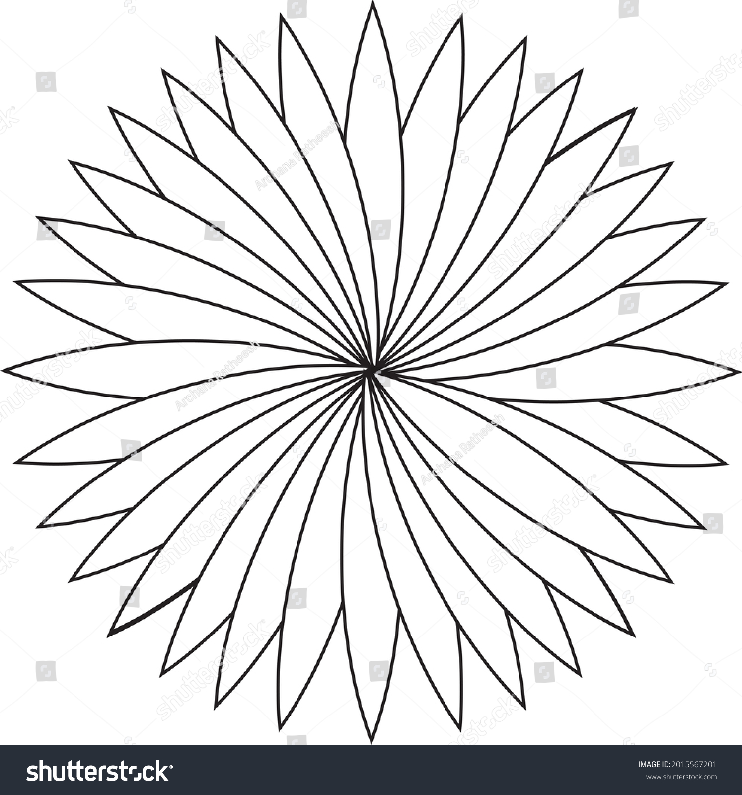 Flower Vector Graphics Design Simple Pattern Stock Vector (Royalty Free ...