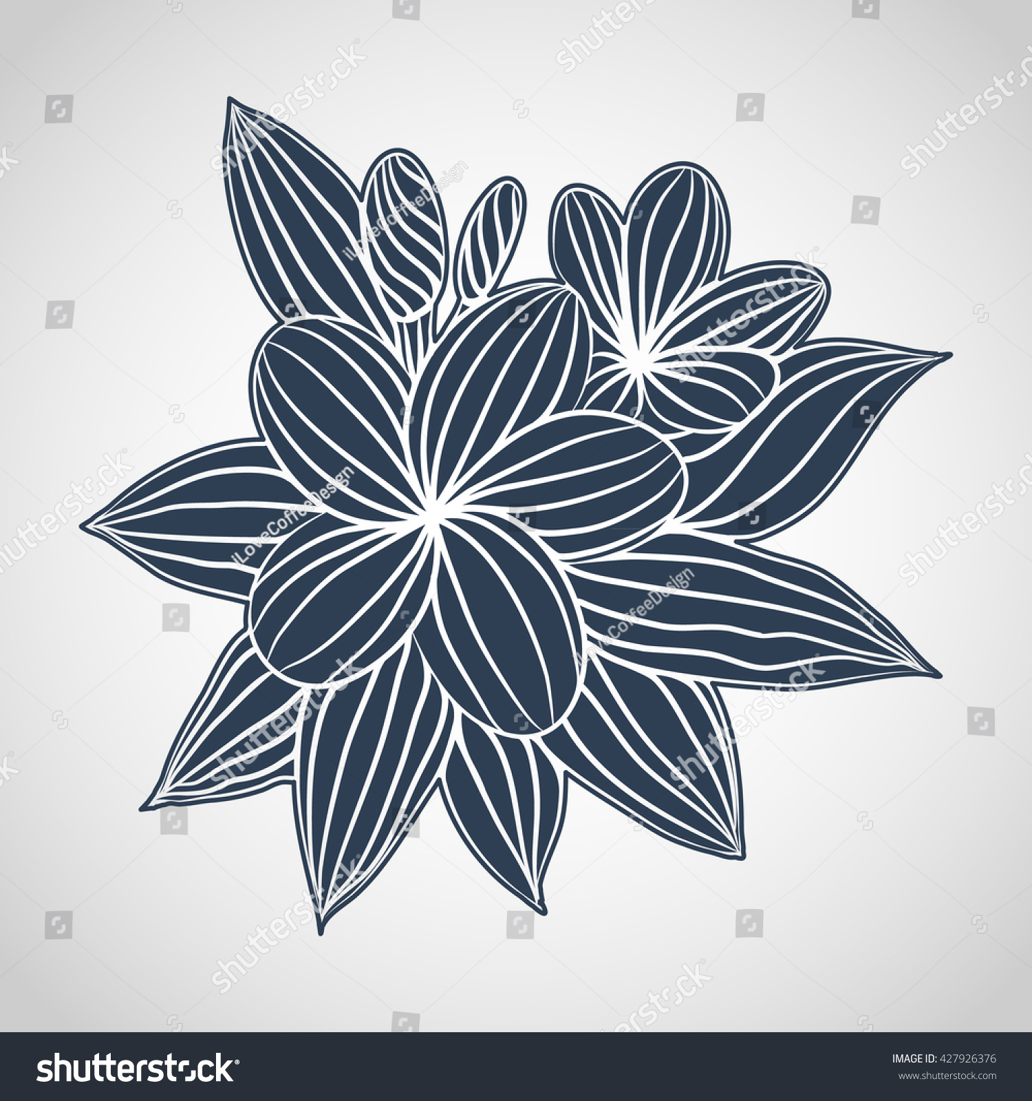 Flower Vintage Vector Stock Vector (Royalty Free) 427926376 | Shutterstock