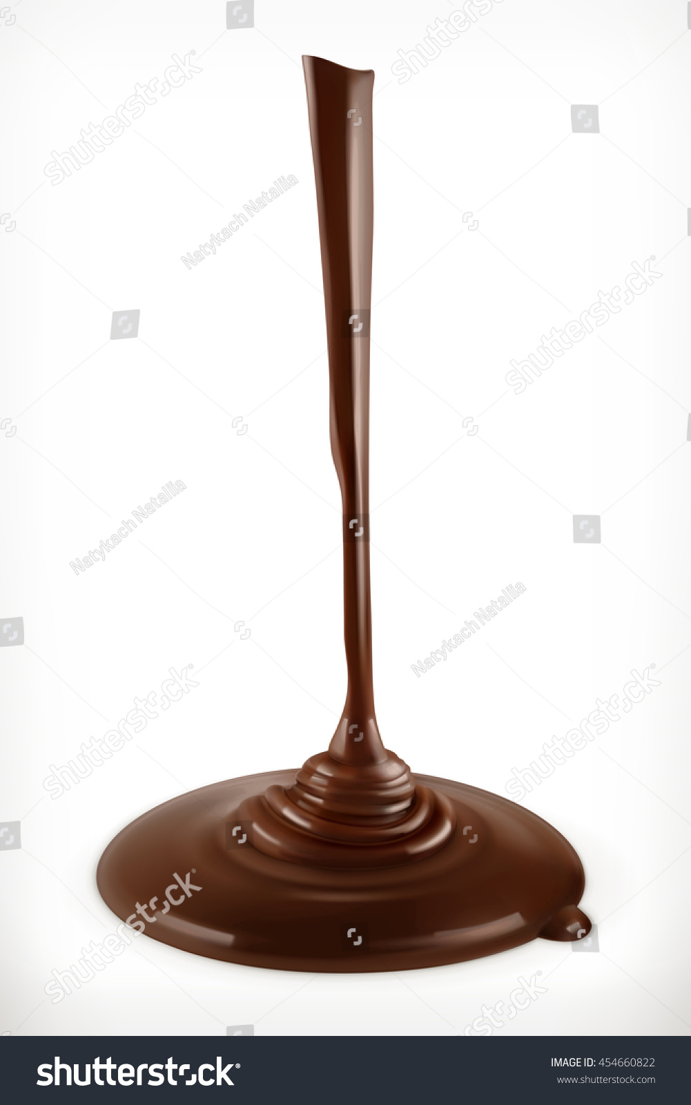 Flowing Chocolate Vector Graphic Element Mesh Stock Vector (Royalty ...