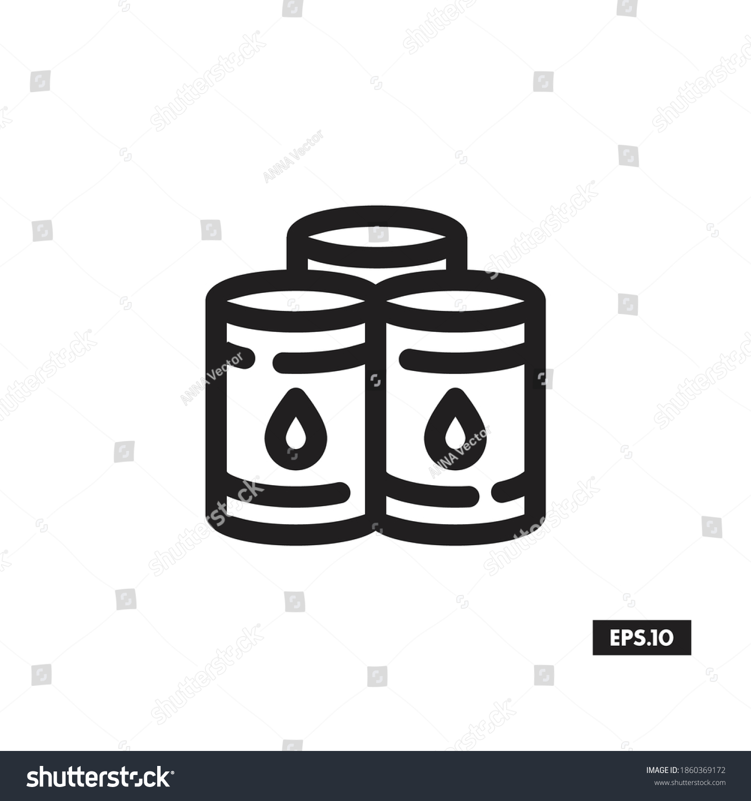 Fluid Drum Icons Fluid Symbols Vector Stock Vector (Royalty Free ...