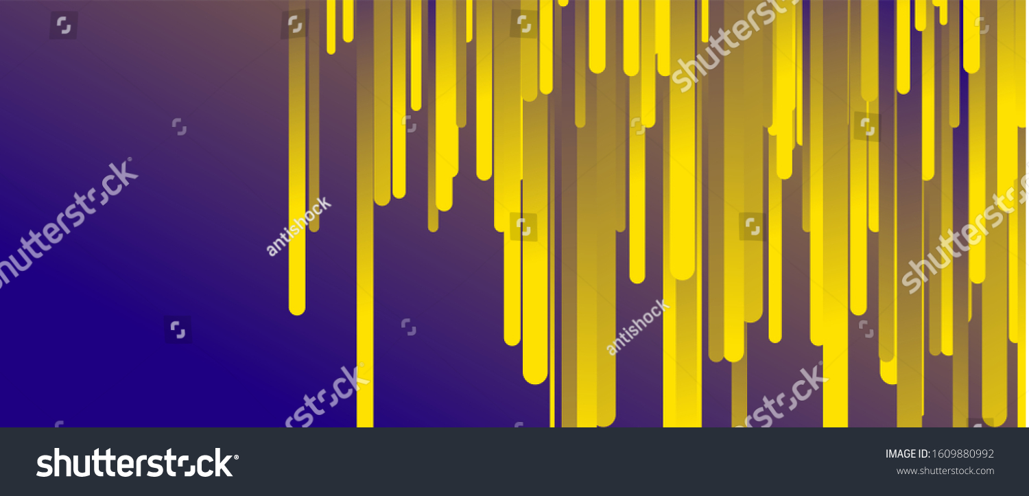 Fluid Gradient Lines Rain Design Concept Stock Vector (Royalty Free ...