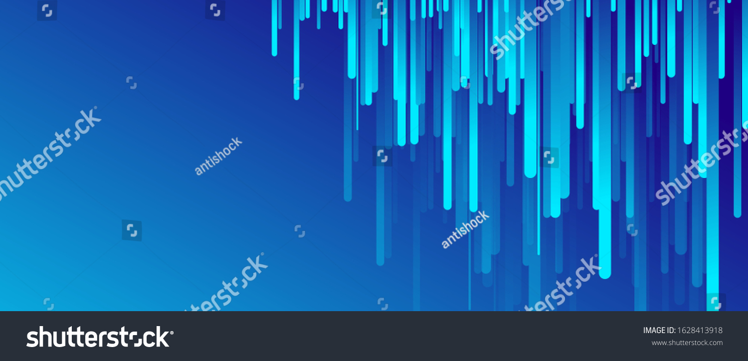 Fluid Gradient Lines Rain Design Concept Stock Vector (Royalty Free ...
