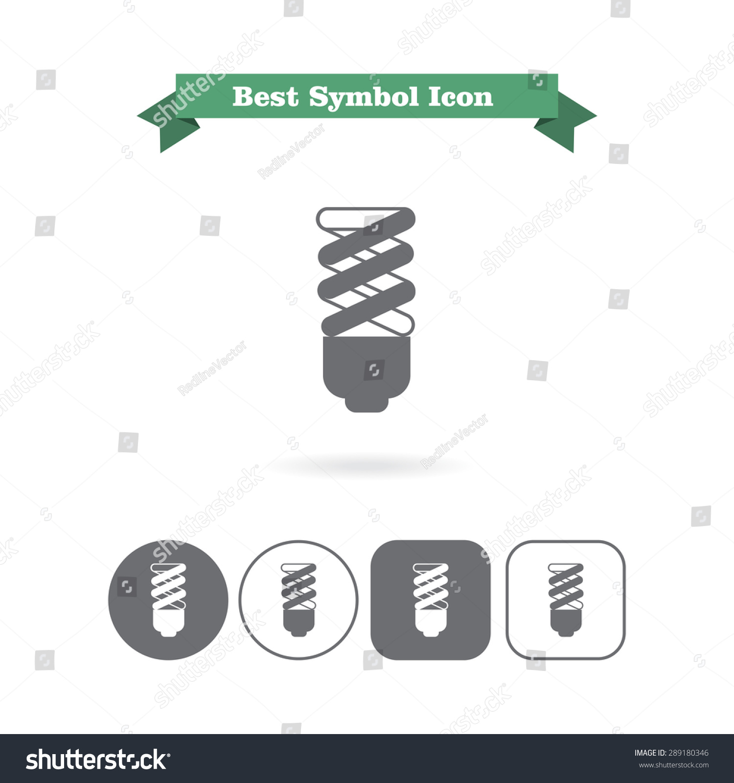 Fluorescent Lamp Icon Stock Vector (Royalty Free) 289180346 | Shutterstock