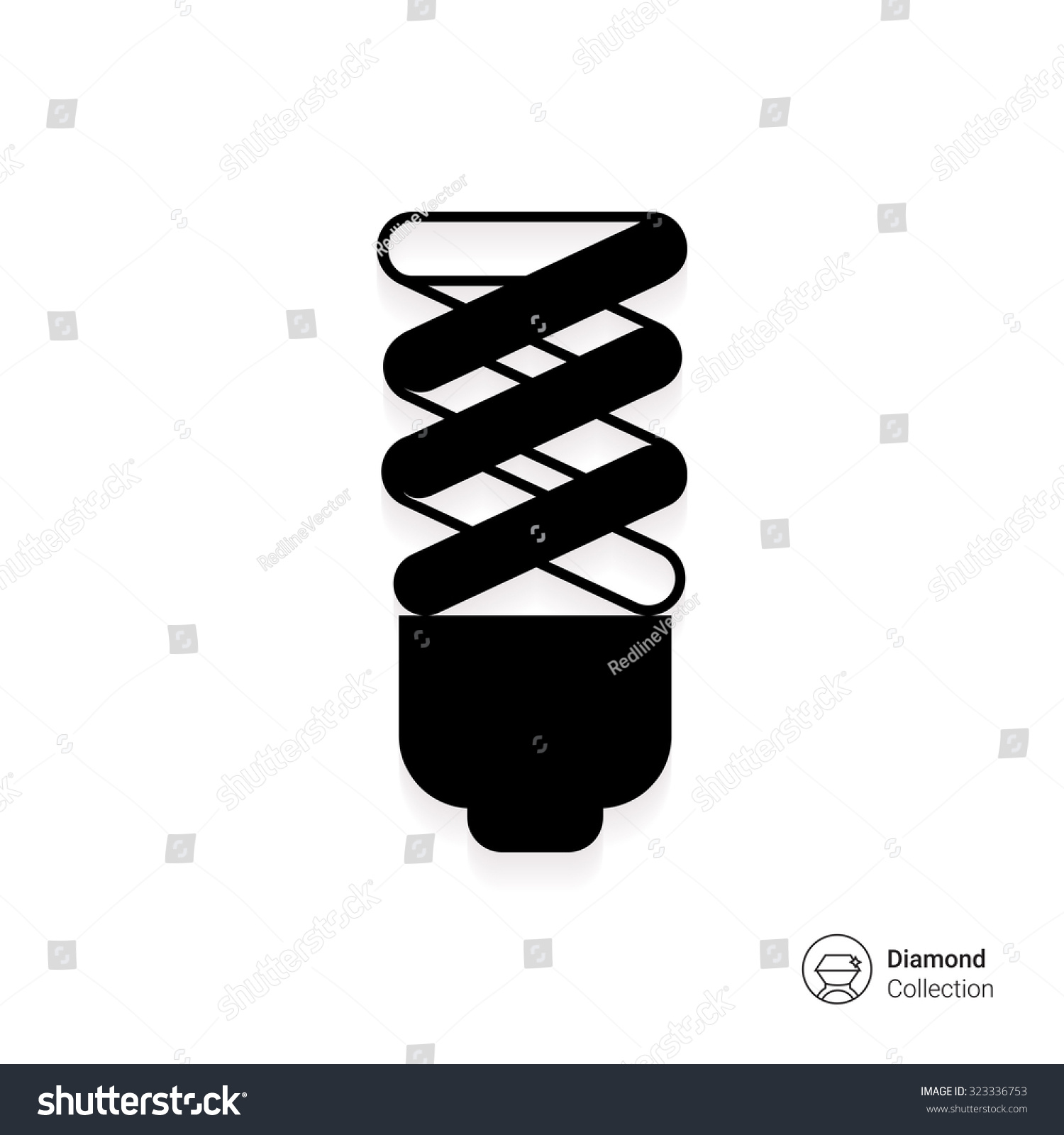 Fluorescent Lamp Icon Stock Vector (Royalty Free) 323336753 | Shutterstock