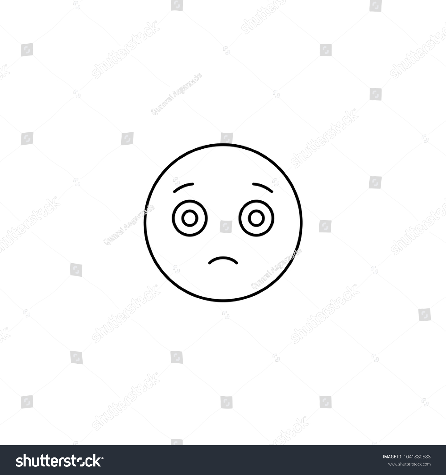 Flushed Face Emoji 스톡 벡터(로열티 프리) 1041880588 | Shutterstock