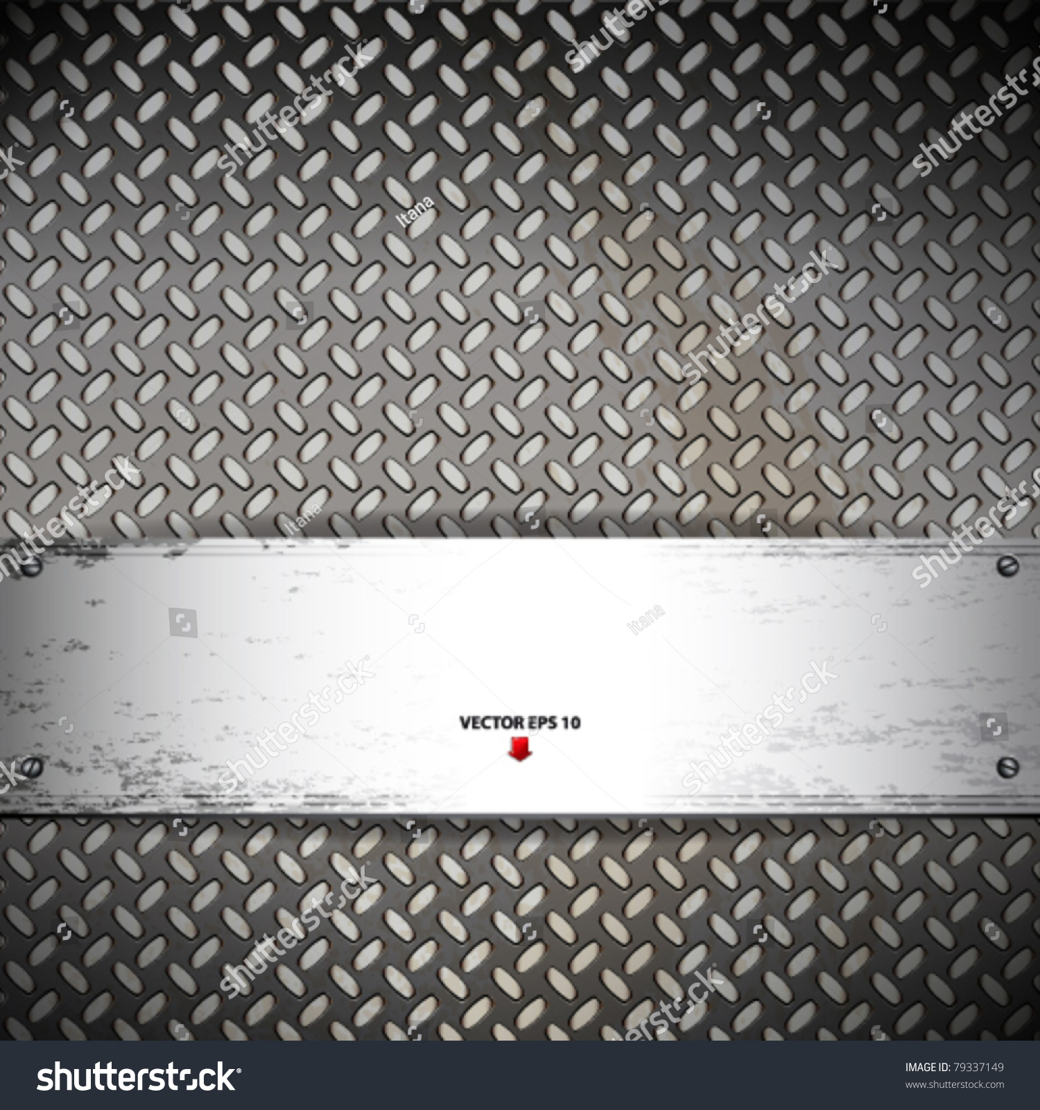 Fluted Metal Background Vector Illustration Stock Vector (Royalty Free ...