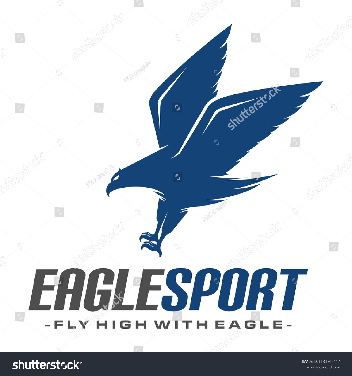 Fly Eagle Logo Design Inspiration Vector 库存矢量图（免版税）1134349412 ...