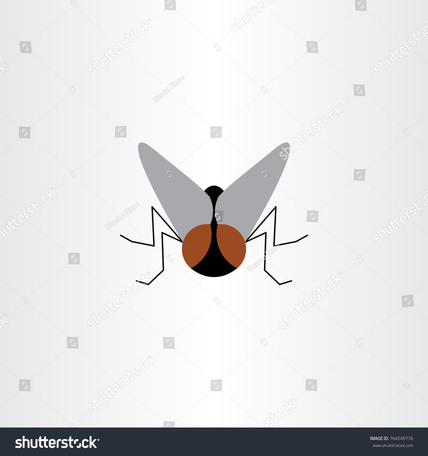 Fly Insect Vector Logo Symbol Sign Stock Vector (Royalty Free ...