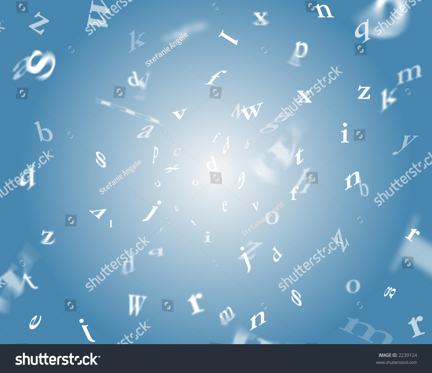 Flying Alphabet Stock Vector (Royalty Free) 2239124