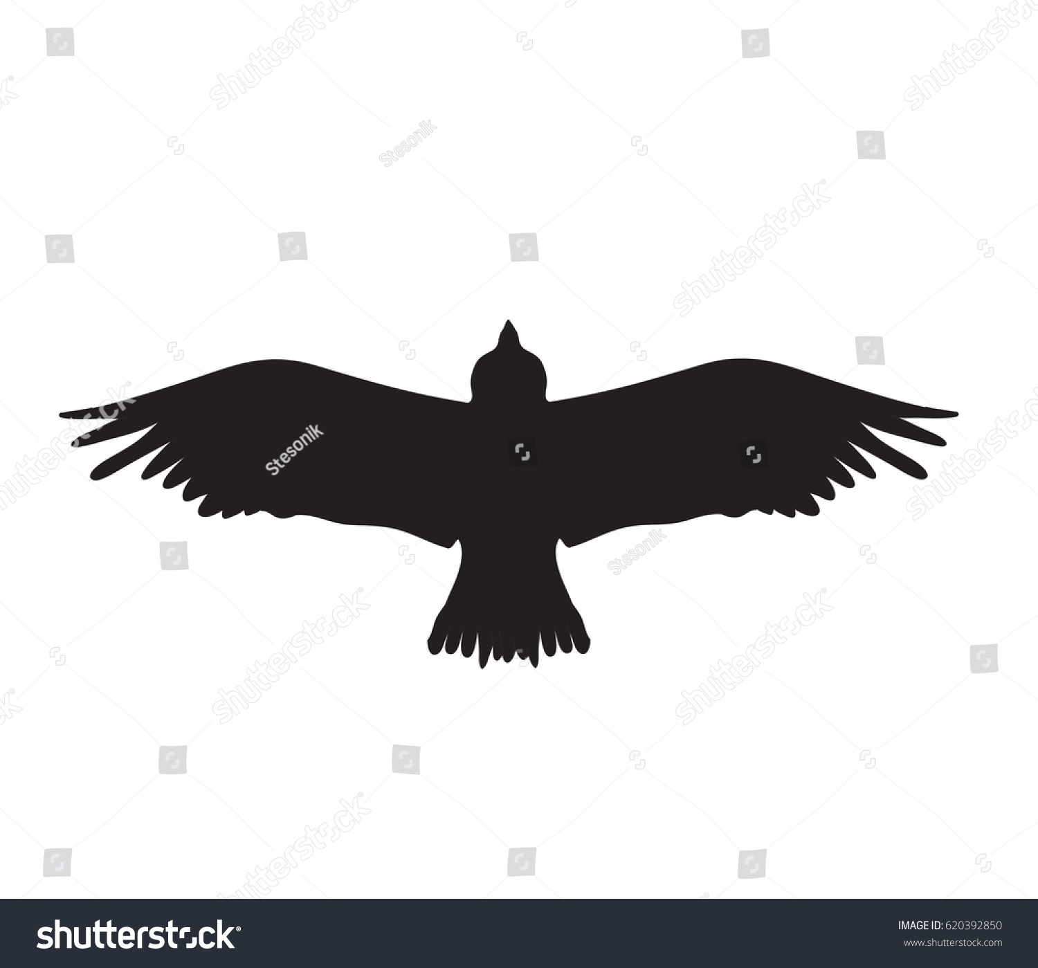 Flying Bird Icon Stock Vector (Royalty Free) 620392850