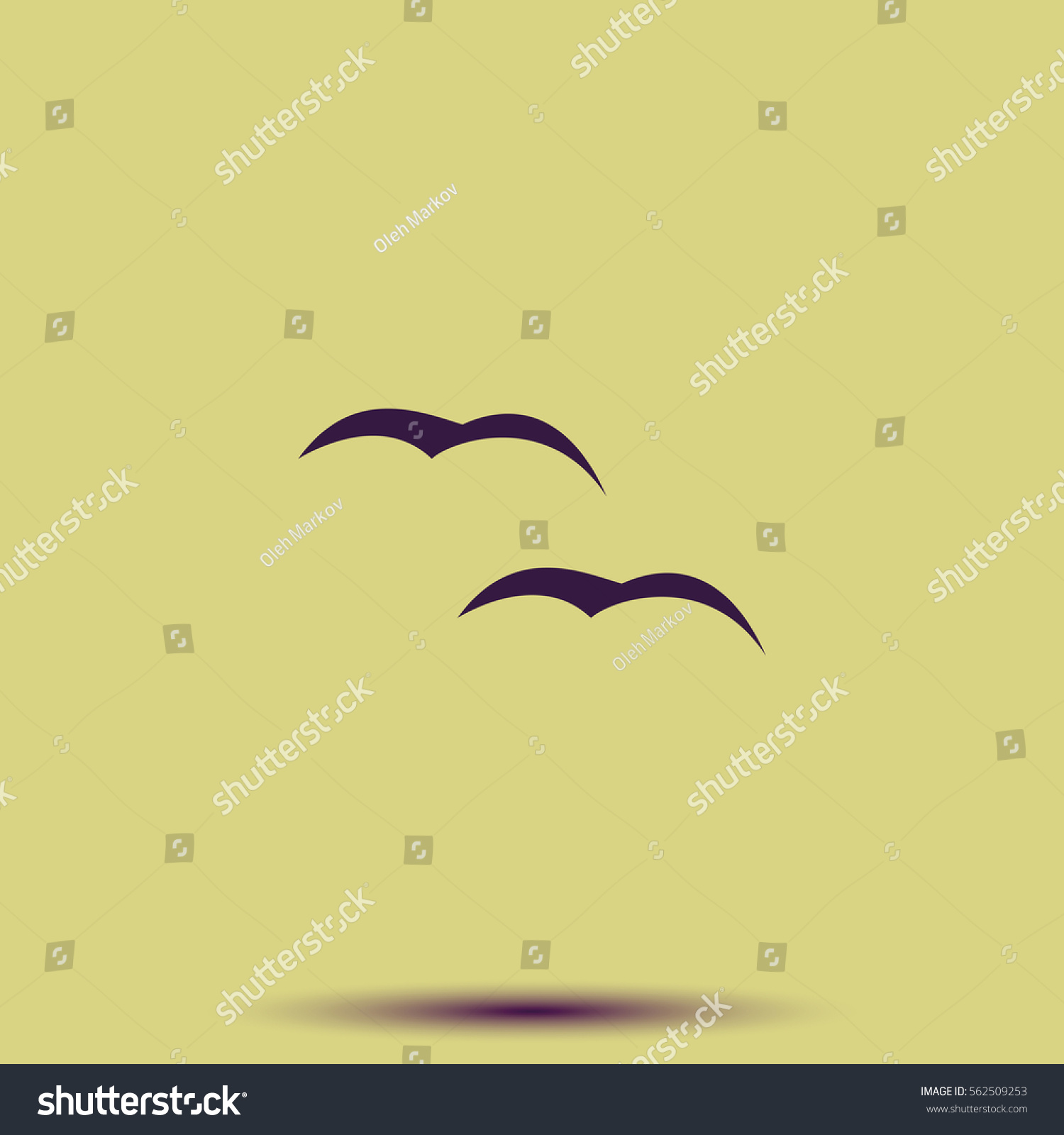 Flying Birds Icon Stock Vector (Royalty Free) 562509253 | Shutterstock