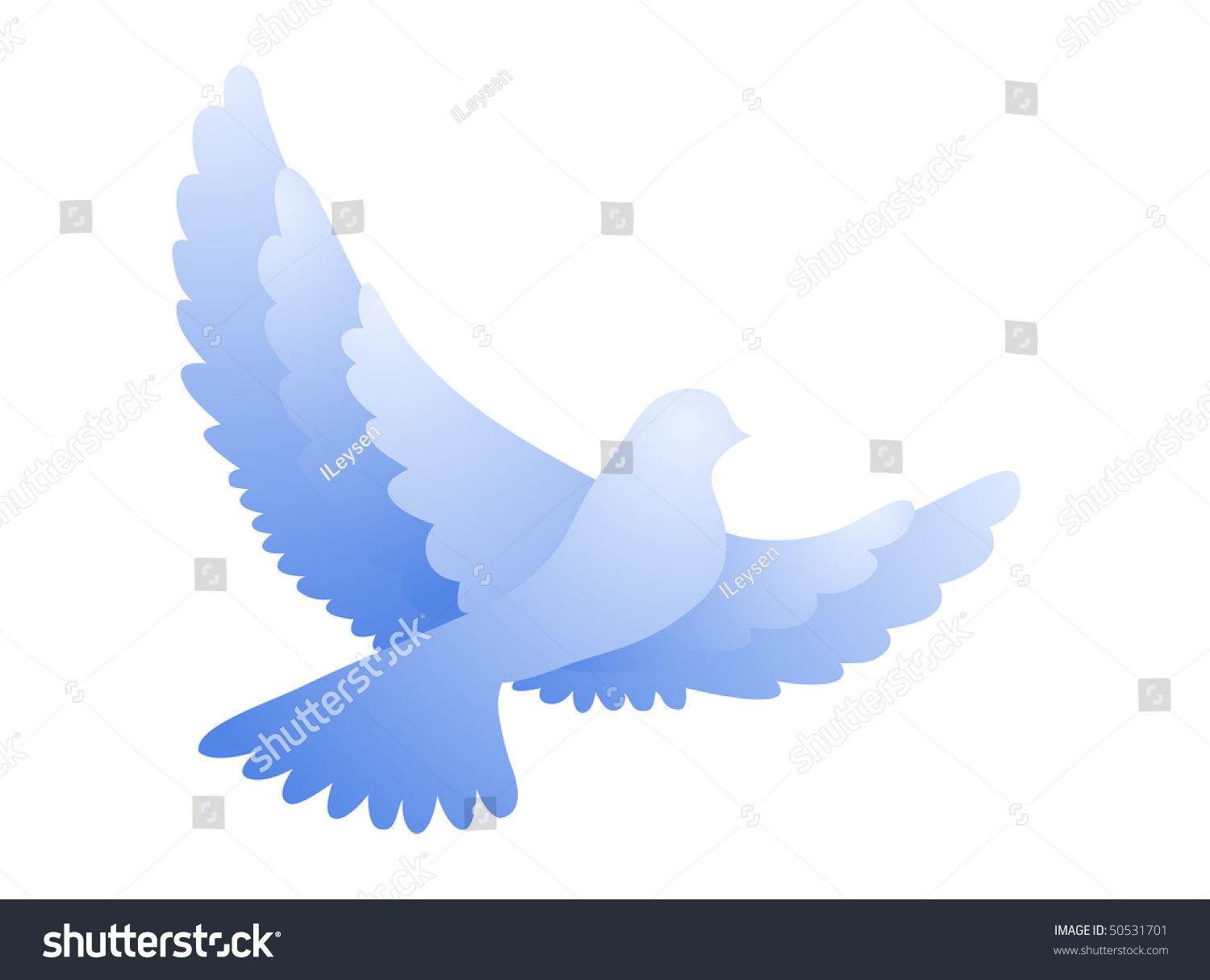 Paloma voladora: vector de stock (libre de regalías) 50531701 ...