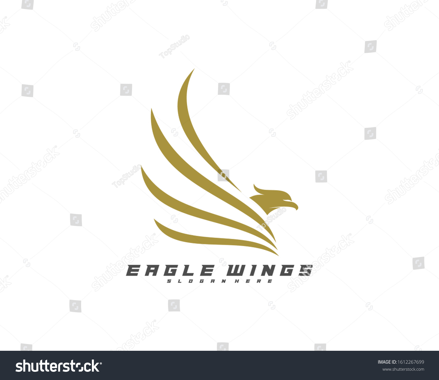 Flying Eagle Logo Design Vector Creative Stock Vector (Royalty Free ...