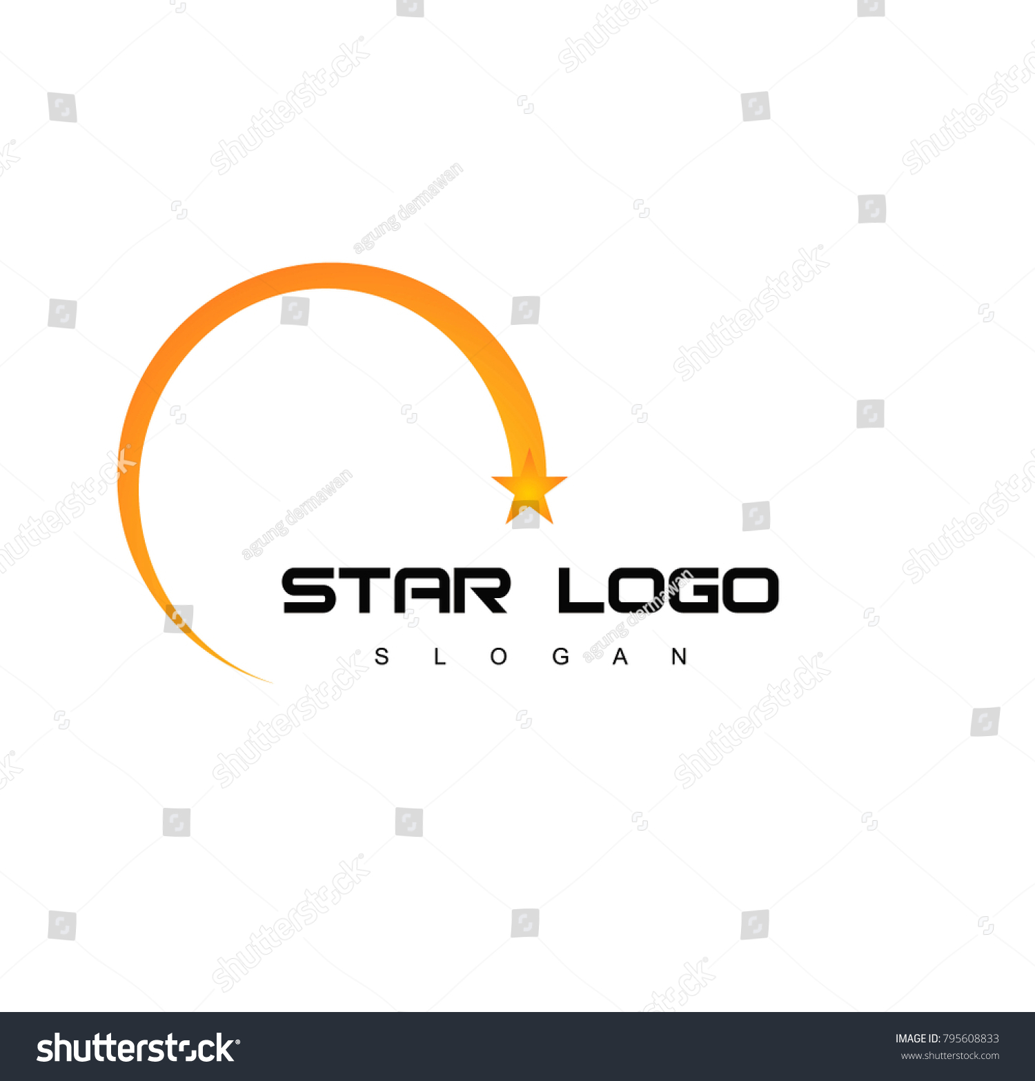 Flying Star Logo Stock Vector (Royalty Free) 795608833