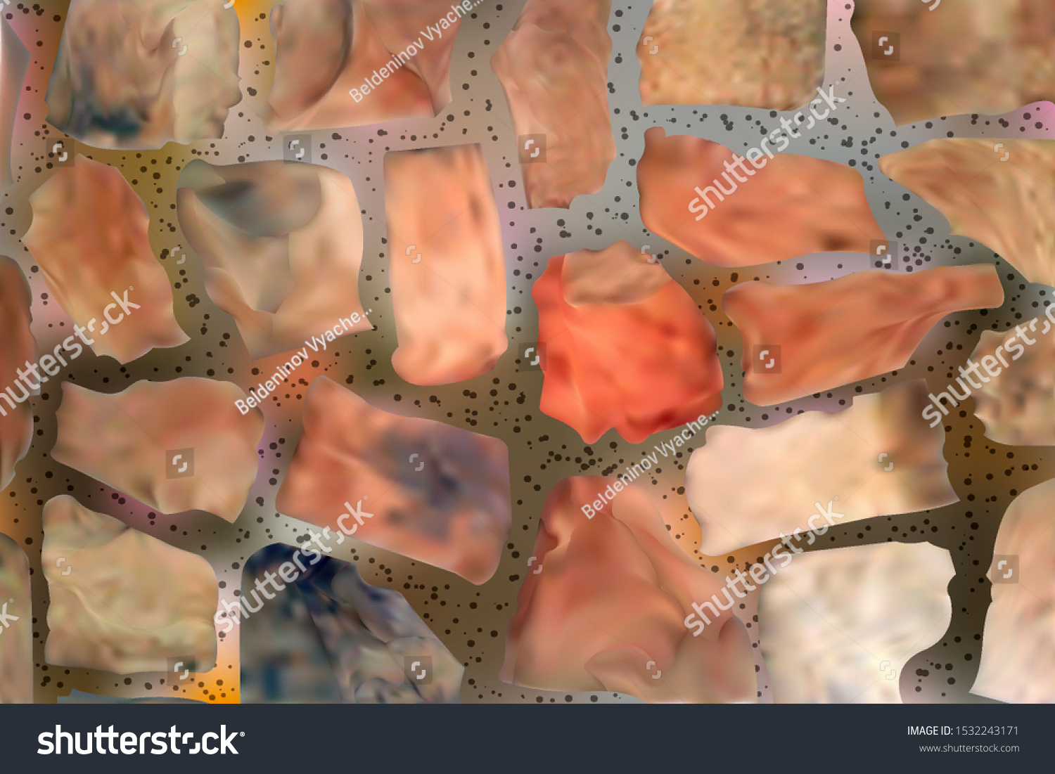 Flying Stones Vector Illustration Stock Vector (Royalty Free ...