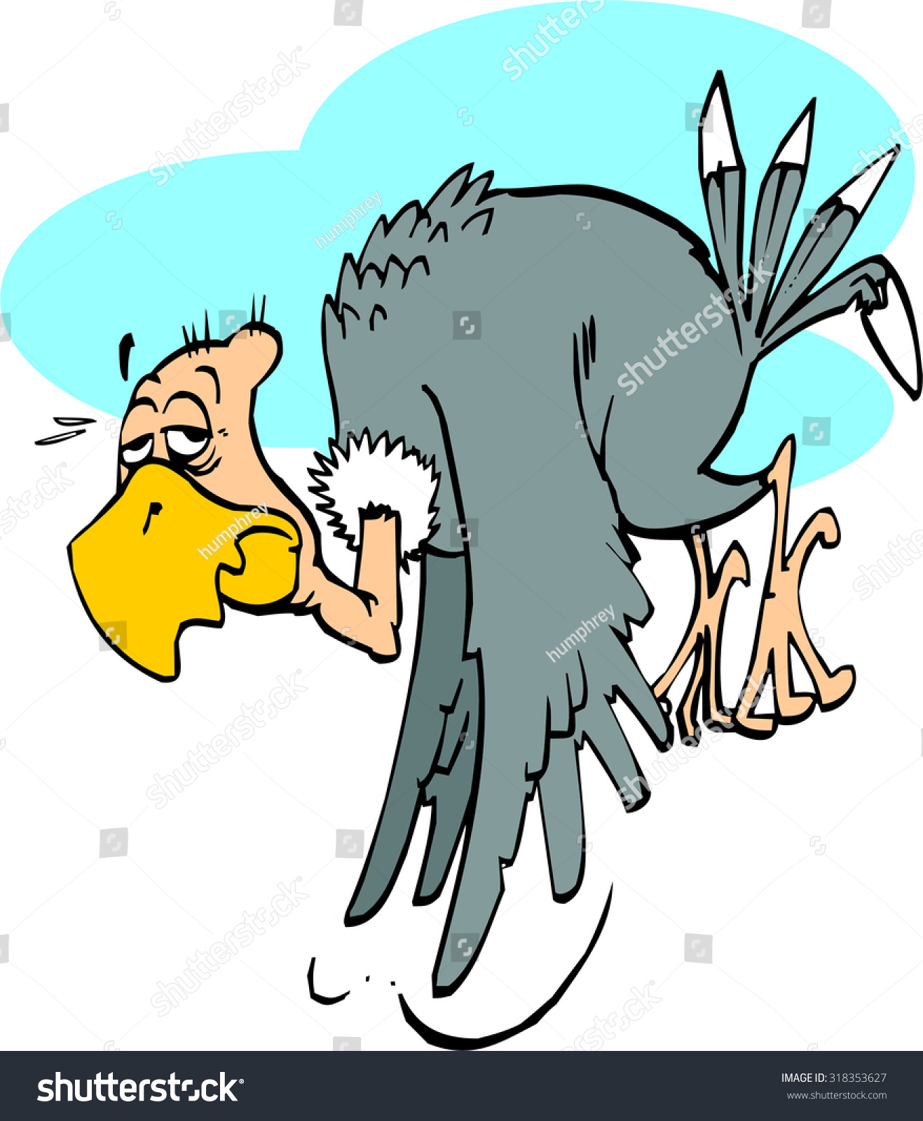 Flying Vulture Stock Vector (Royalty Free) 318353627 | Shutterstock