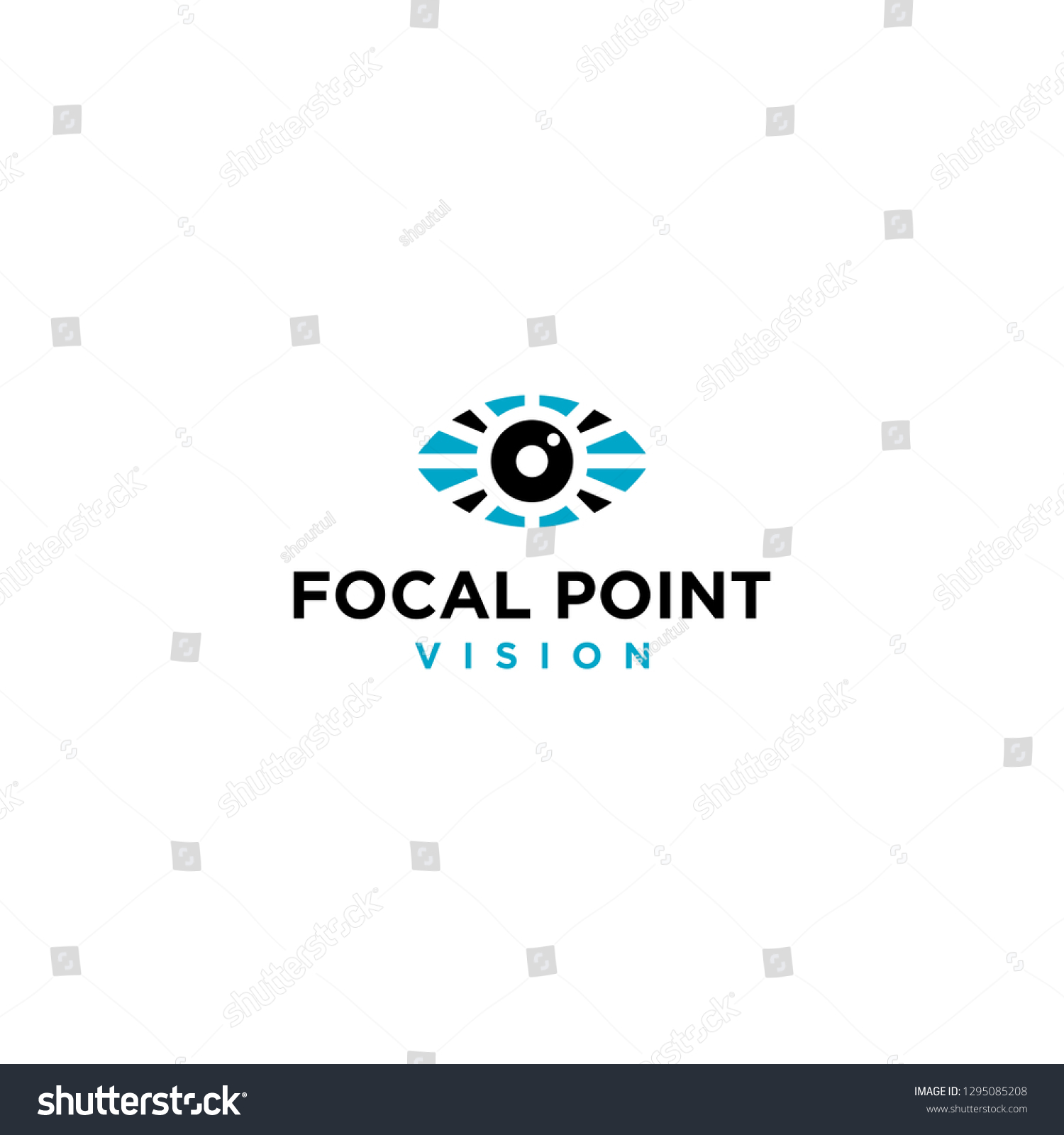 Focal Point Vision Logo Template Stock Vector (Royalty Free) 1295085208