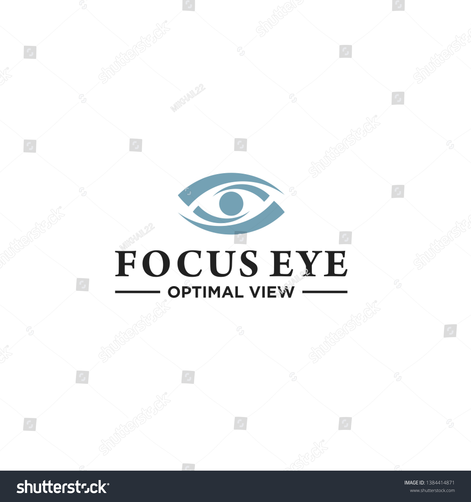 Focus Eye Simple Style Logo: vector de stock (libre de regalías ...