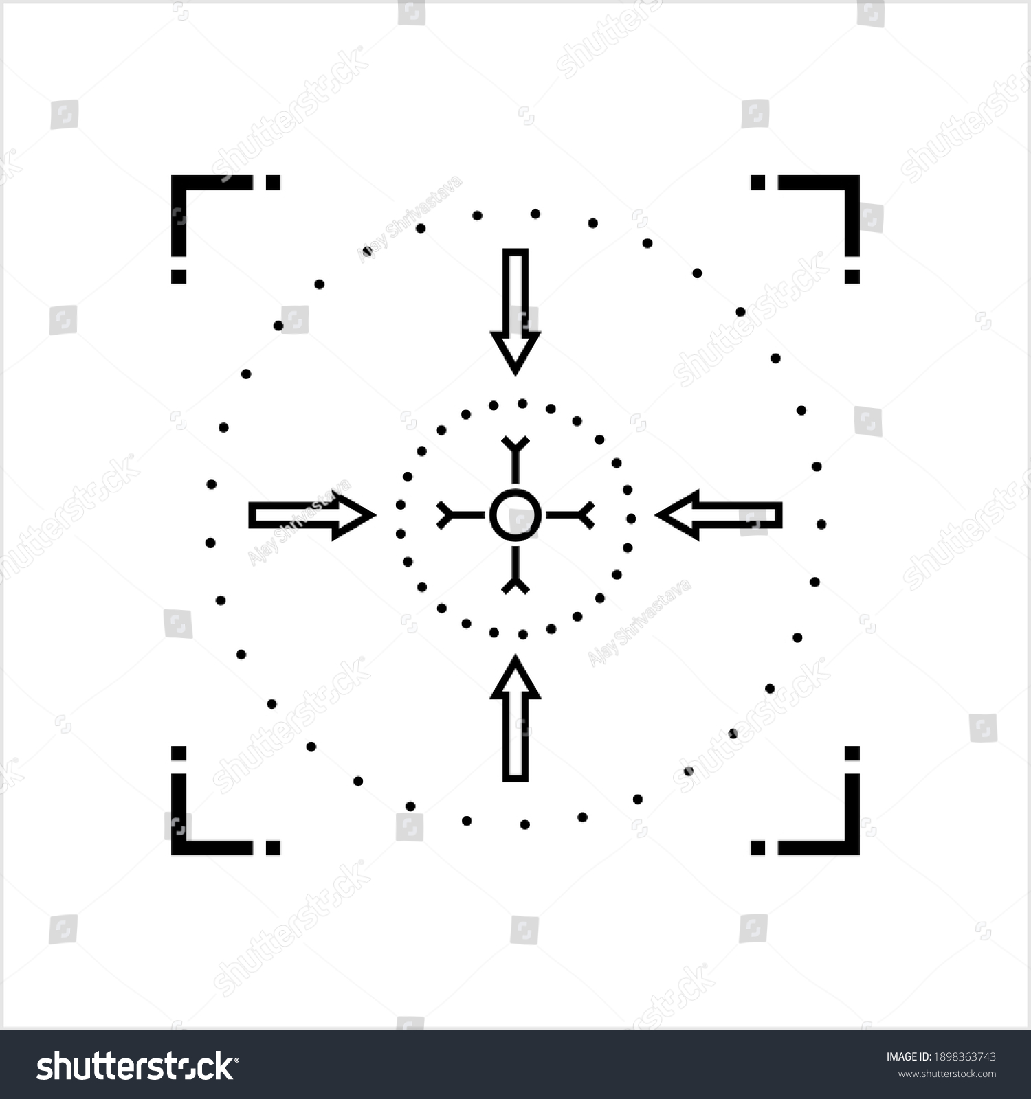 Focus Icon Focus Vector Art Illustration Stock Vector (Royalty Free ...
